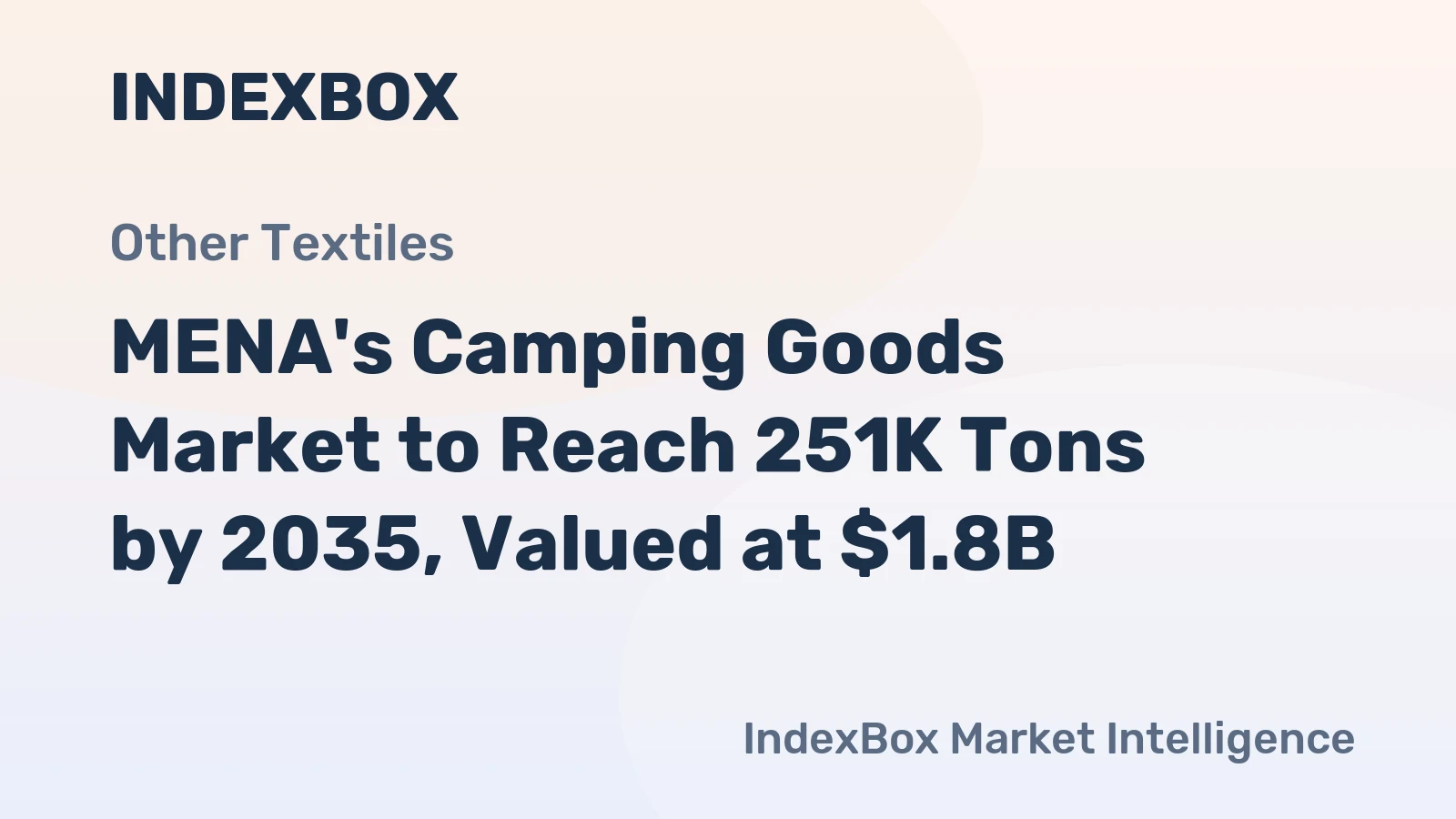 MENA's Camping Goods Market to Reach 251K Tons by 2035, Valued at $1.8B