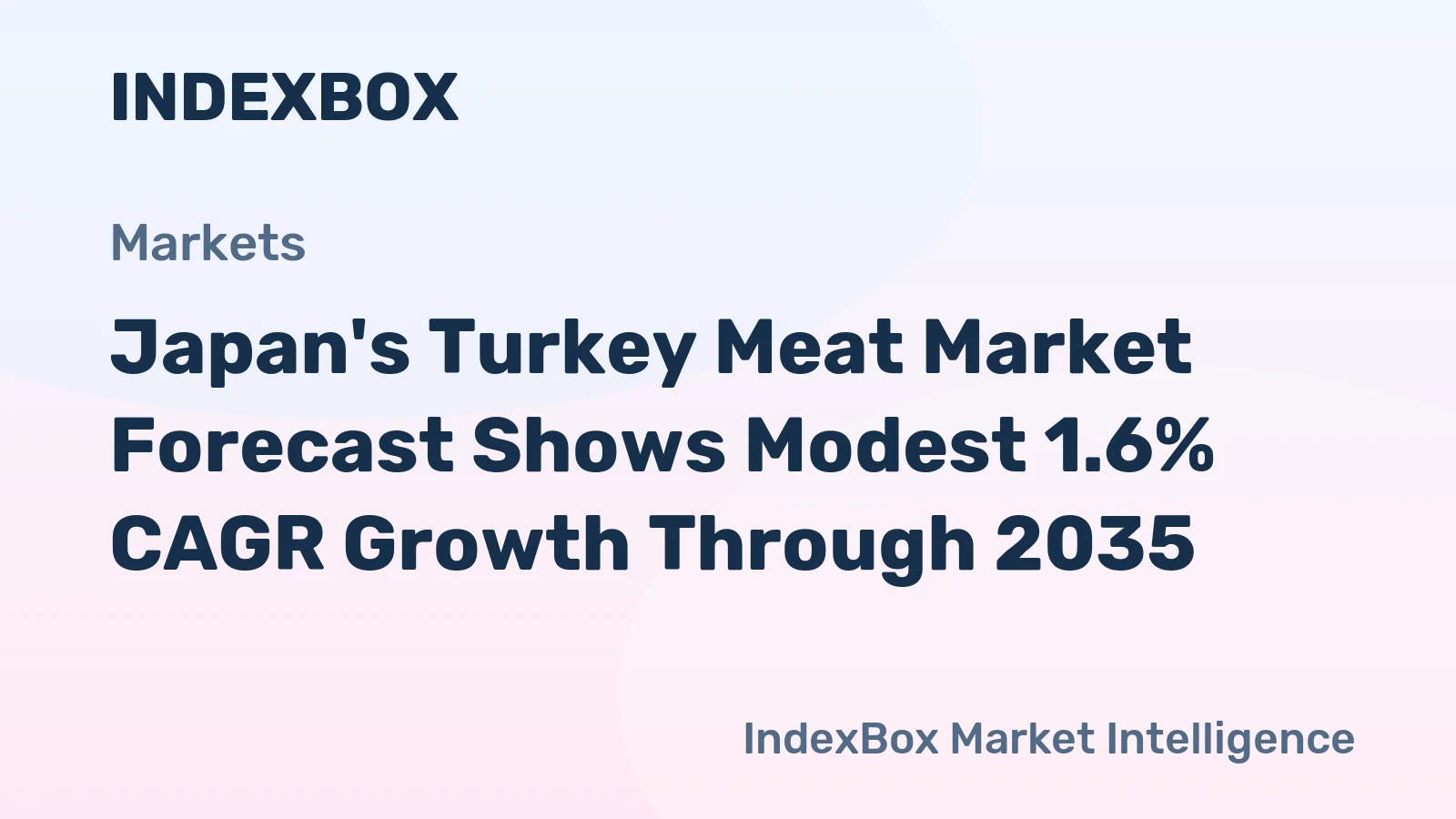 Japan's Turkey Meat Market Forecast Shows Modest 1.6% CAGR Growth Through 2035