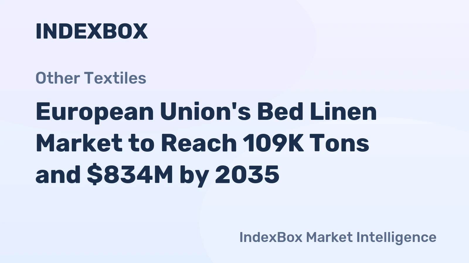 European Union's Bed Linen Market to Reach 109K Tons and $834M by 2035