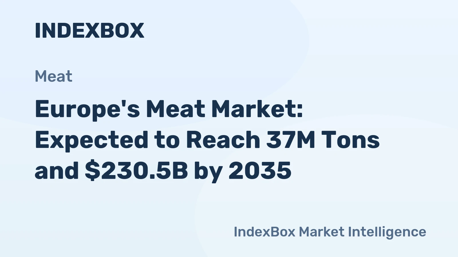 Europe's Meat Market: Expected to Reach 37M Tons and $230.5B by 2035