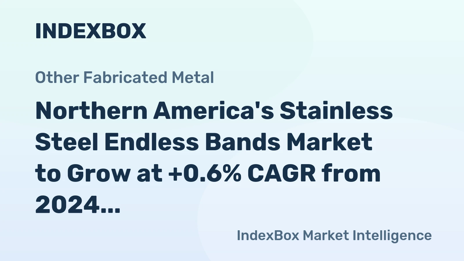 Northern America's Stainless Steel Endless Bands Market to Grow at +0.6% CAGR from 2024 to 2035