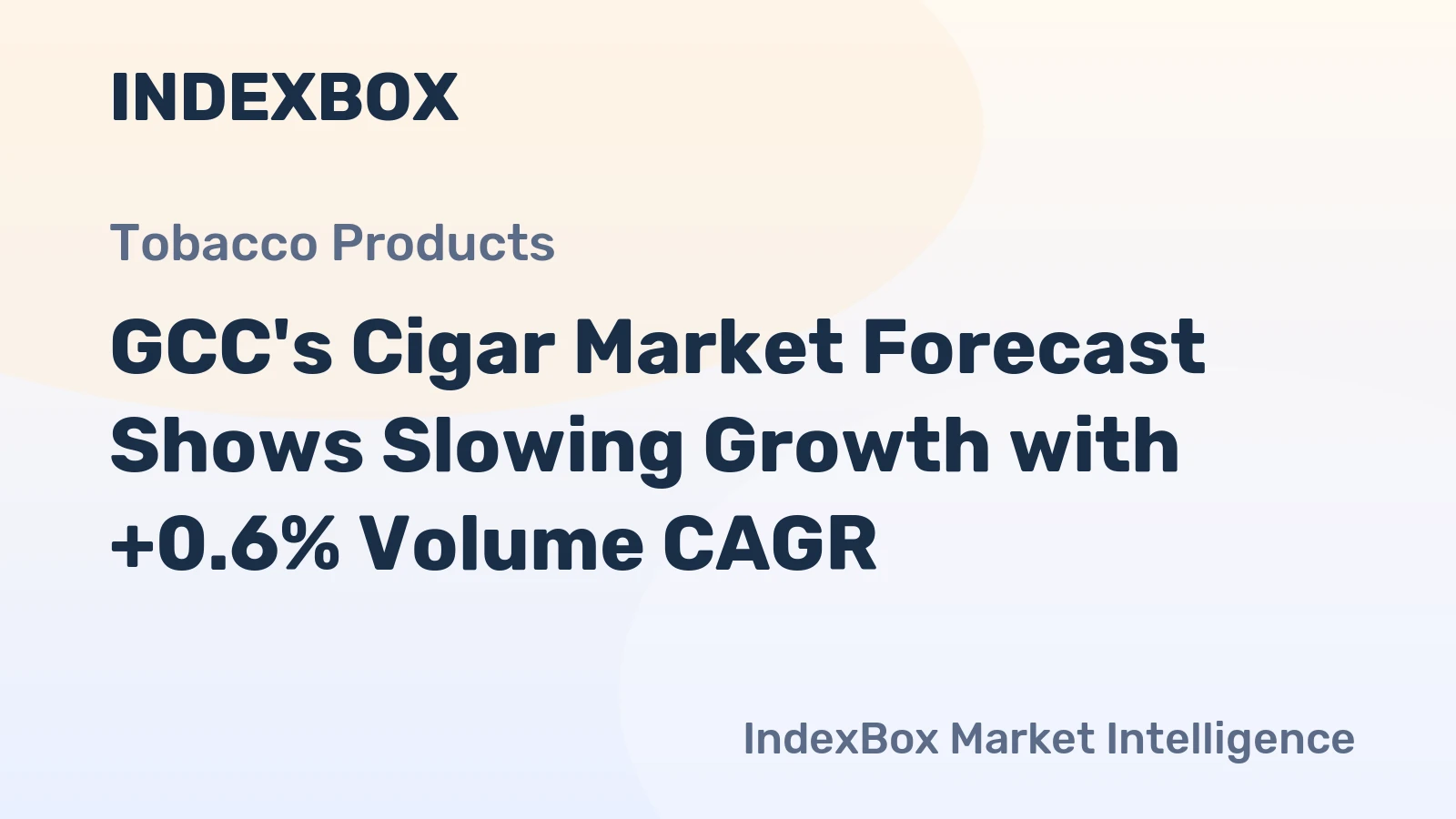 GCC's Cigar Market Forecast Shows Slowing Growth with +0.6% Volume CAGR