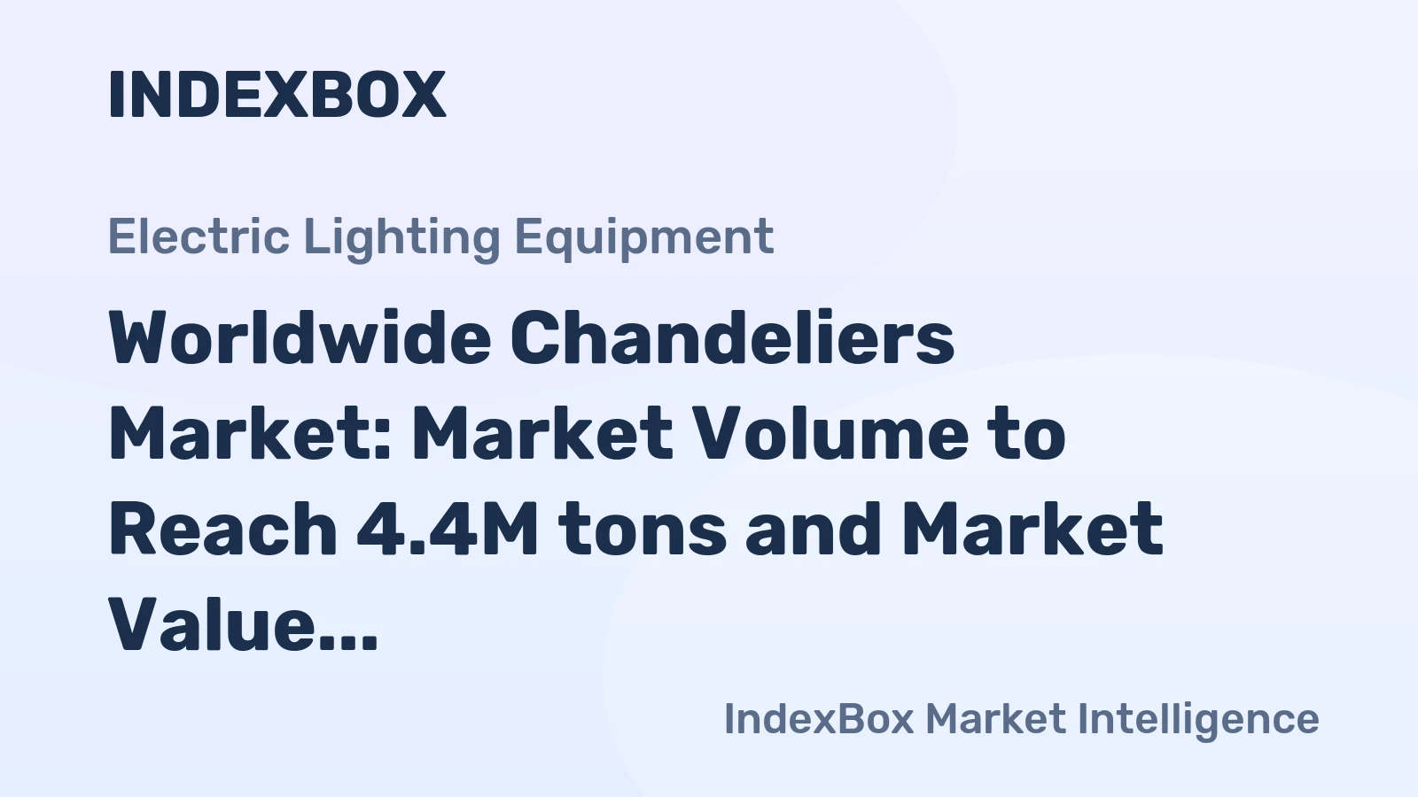 Worldwide Chandeliers Market: Market Volume to Reach 4.4M tons and Market Value to Hit $78.3B by 2035