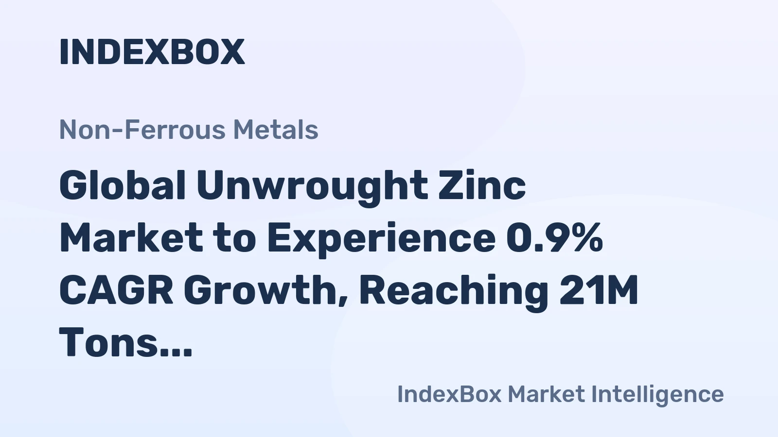 Global Unwrought Zinc Market to Experience 0.9% CAGR Growth, Reaching 21M Tons by 2035