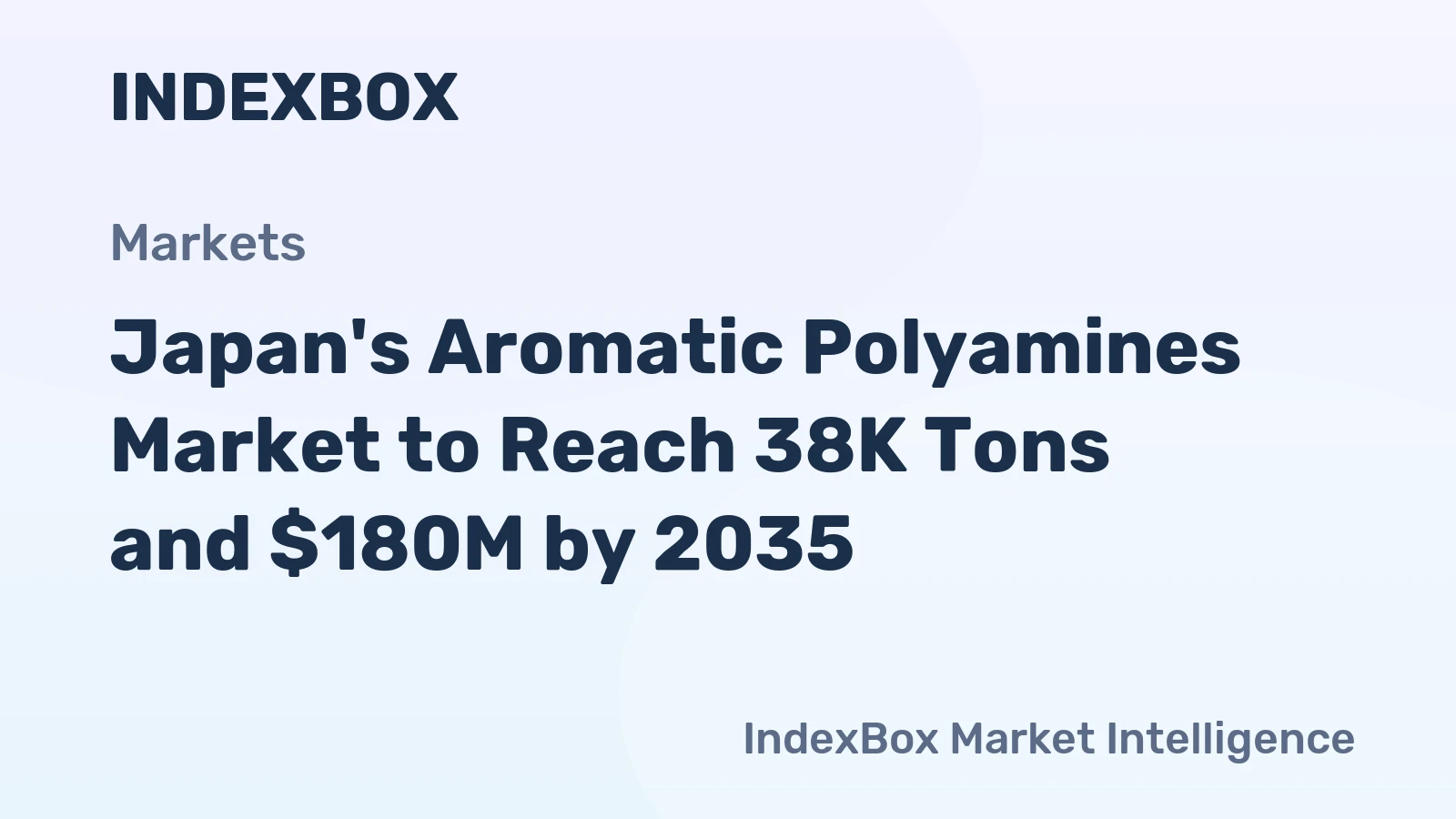 Japan's Aromatic Polyamines Market to Reach 38K Tons and $180M by 2035