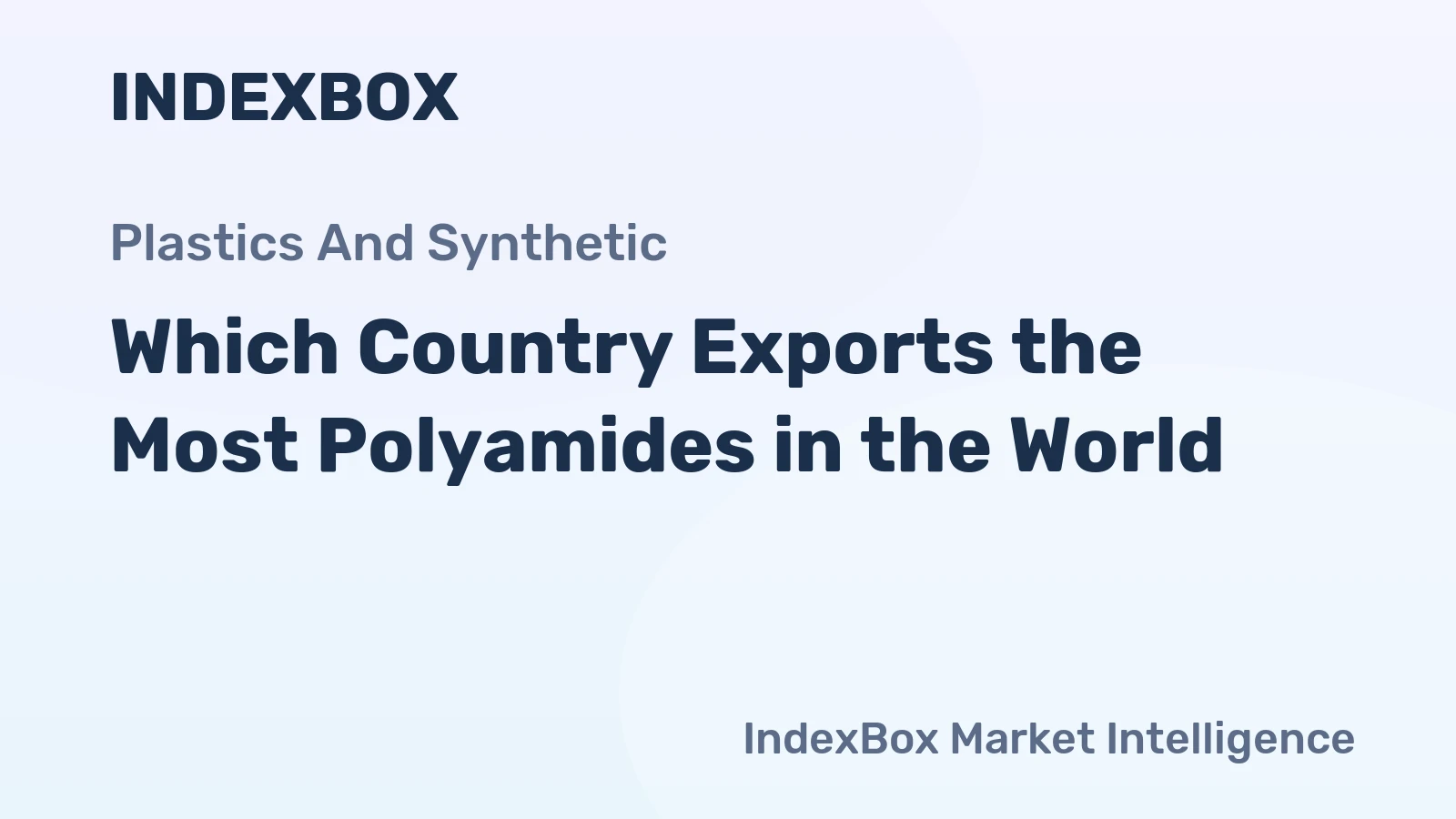 Which Country Exports the Most Polyamides in the World?