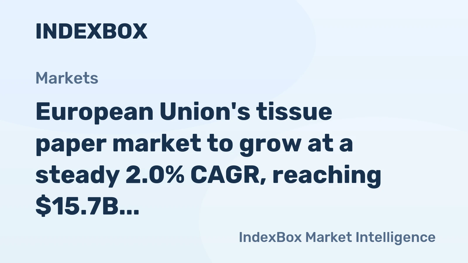 European Union's tissue paper market to grow at a steady 2.0% CAGR, reaching $15.7B by 2035, driven by rising demand.