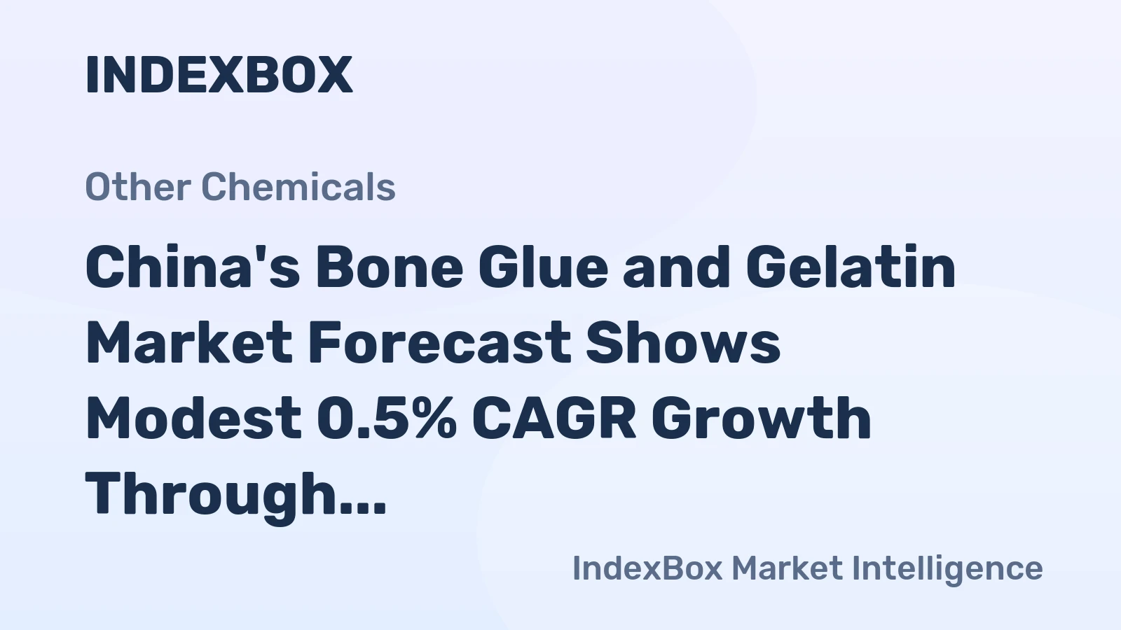 China's Bone Glue and Gelatin Market Forecast Shows Modest 0.5% CAGR Growth Through 2035