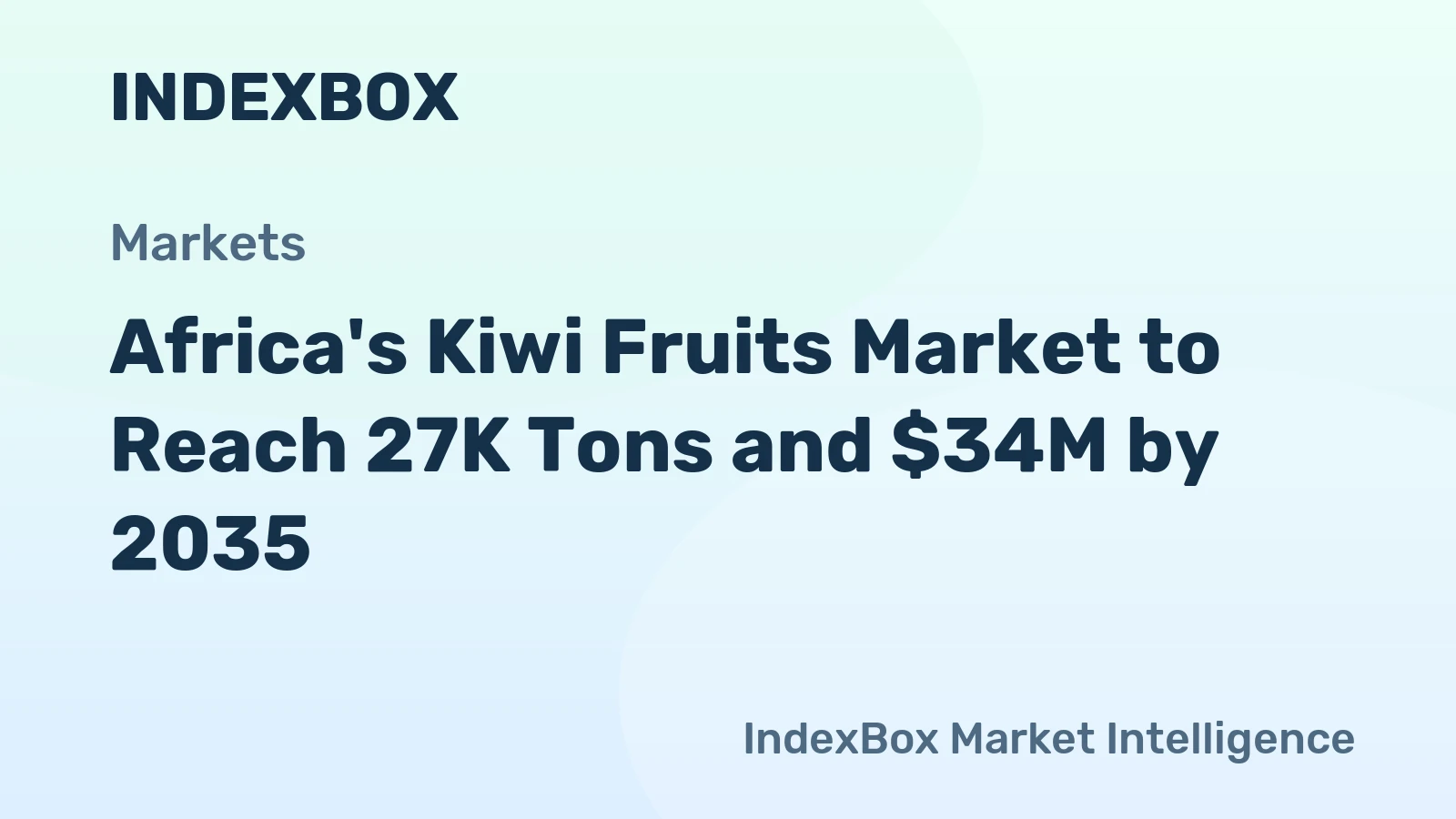 Africa's Kiwi Fruits Market to Reach 27K Tons and $34M by 2035