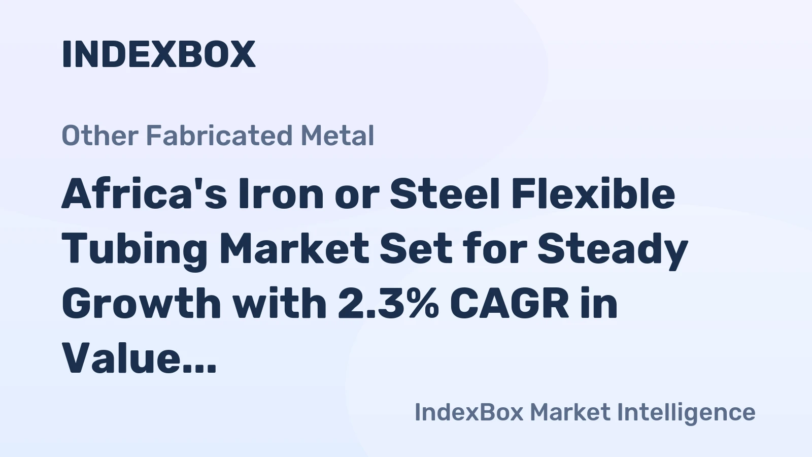 Africa's Iron or Steel Flexible Tubing Market Set for Steady Growth with 2.3% CAGR in Value