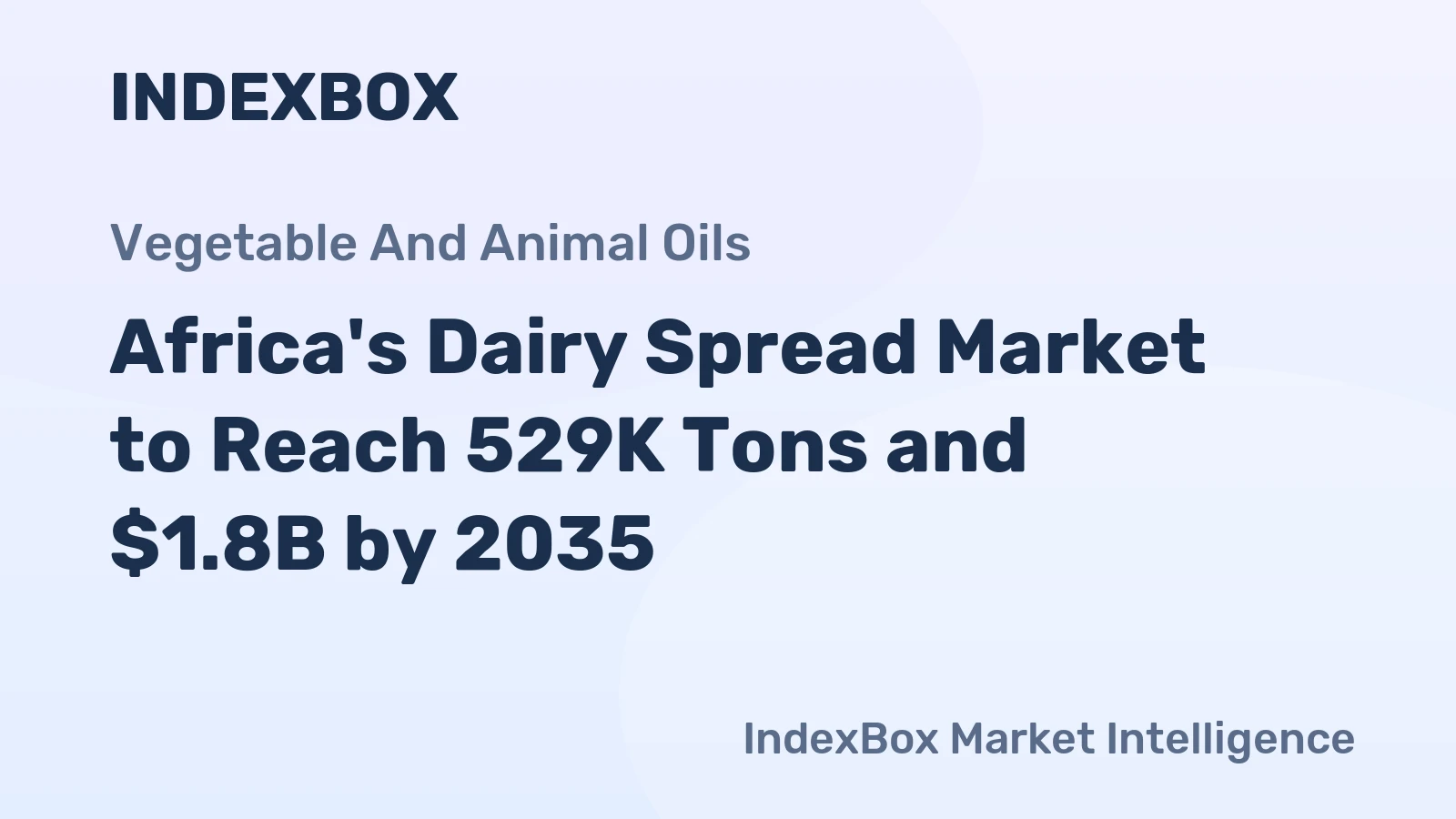 Africa's Dairy Spread Market to Reach 529K Tons and $1.8B by 2035