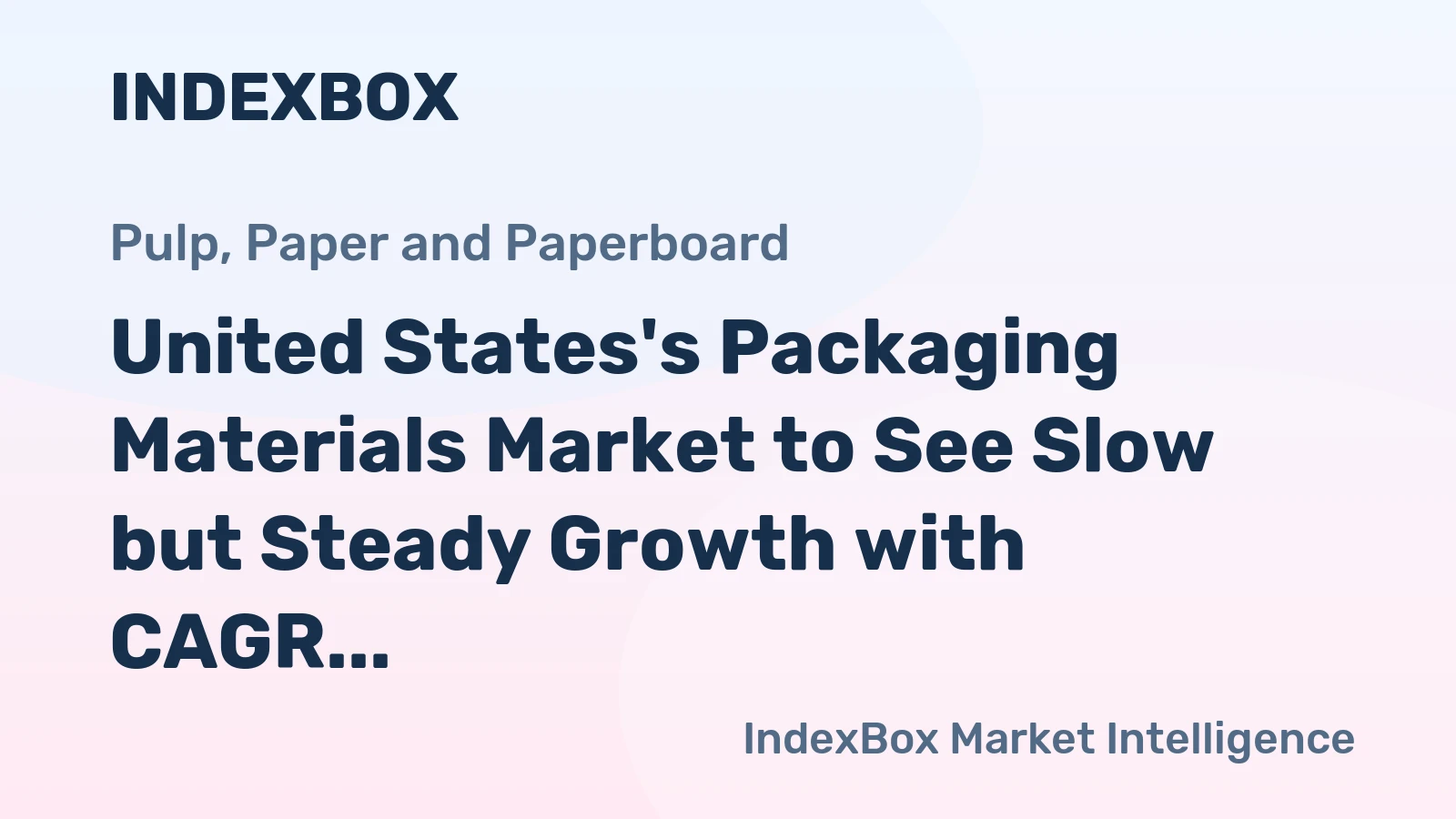United States's Packaging Materials Market to See Slow but Steady Growth with CAGR of +0.4% from 2024 to 2035