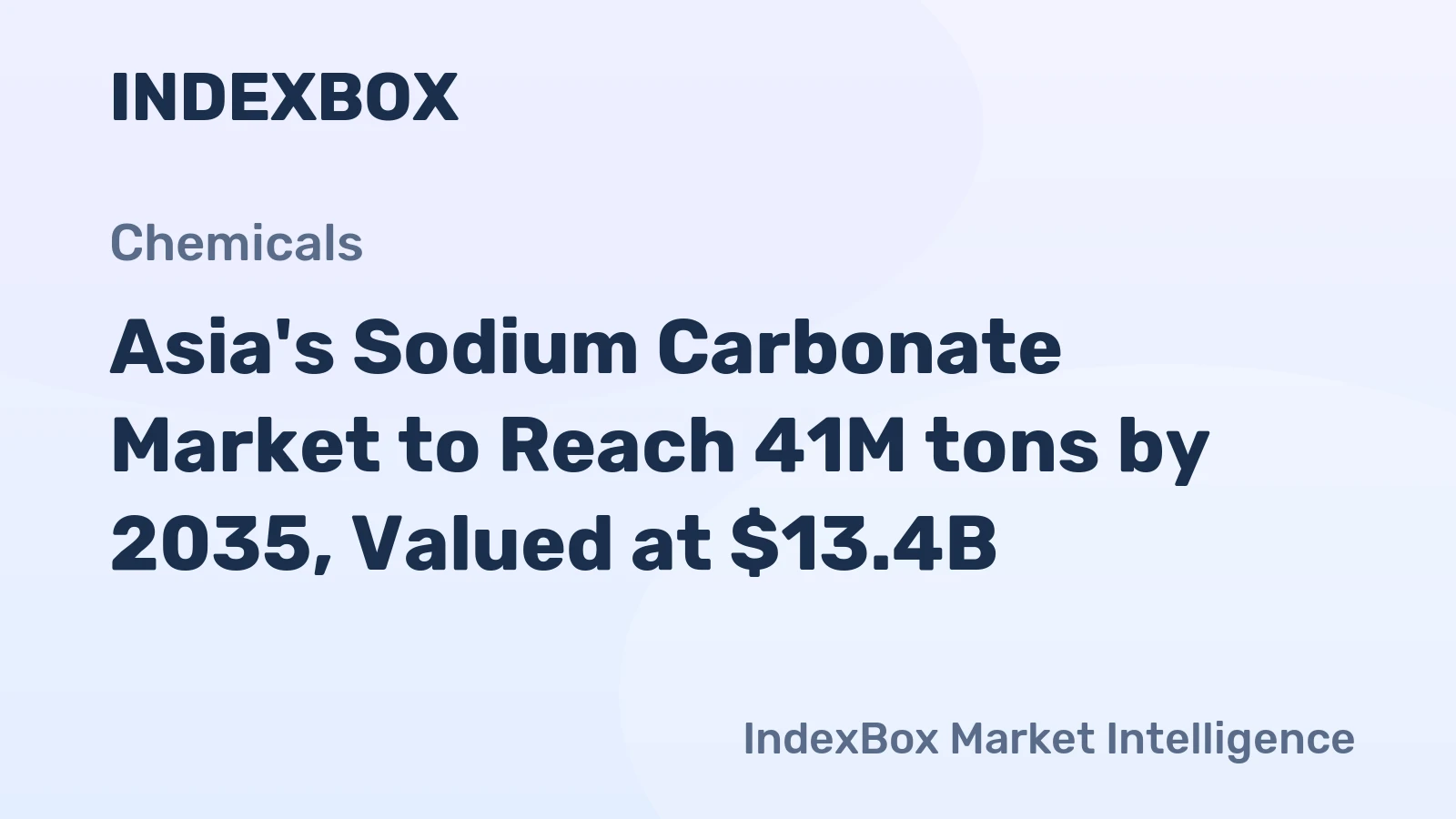 Asia's Sodium Carbonate Market to Reach 41M tons by 2035, Valued at $13.4B