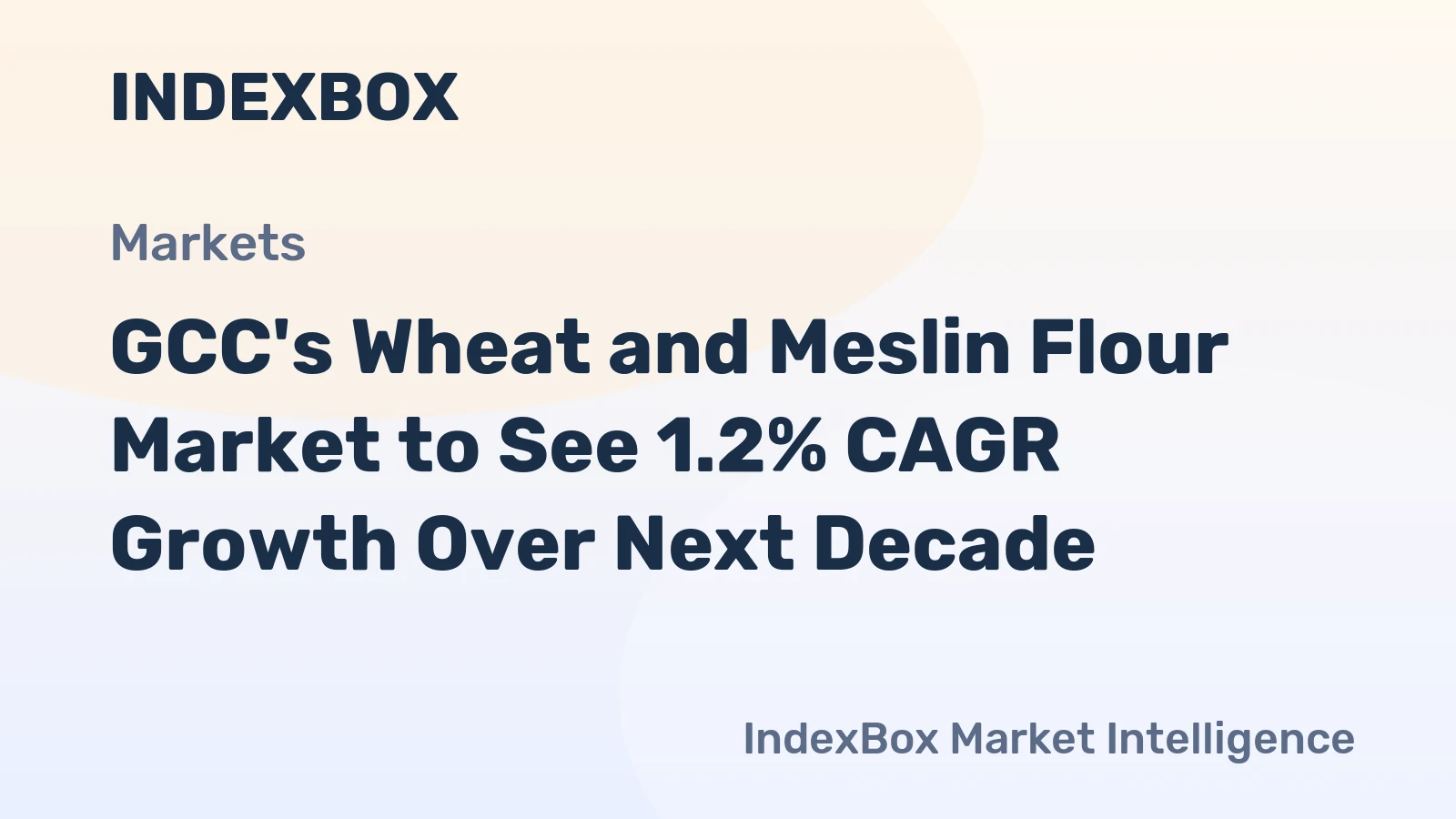 GCC's Wheat and Meslin Flour Market to See 1.2% CAGR Growth Over Next Decade