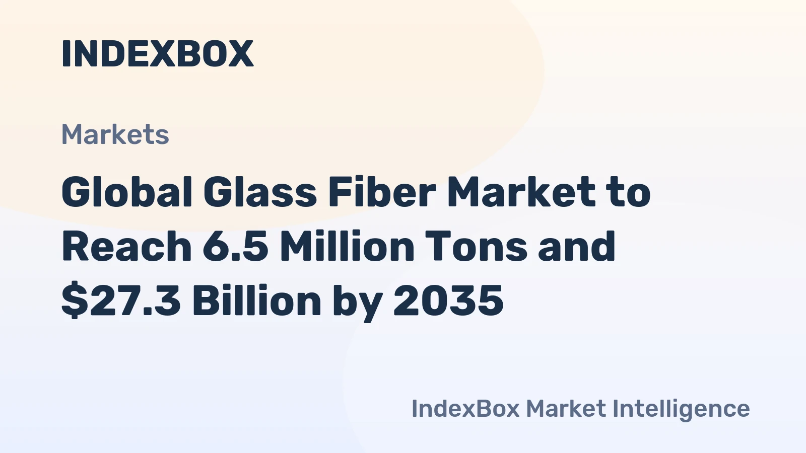 Global Glass Fiber Market to Reach 6.5 Million Tons and $27.3 Billion by 2035