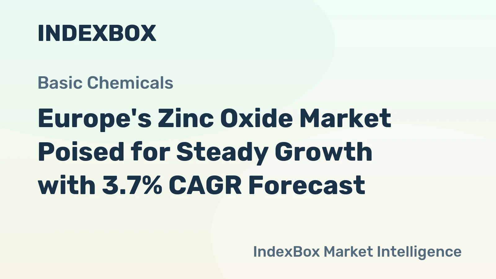 Europe's Zinc Oxide Market Poised for Steady Growth with 3.7% CAGR Forecast