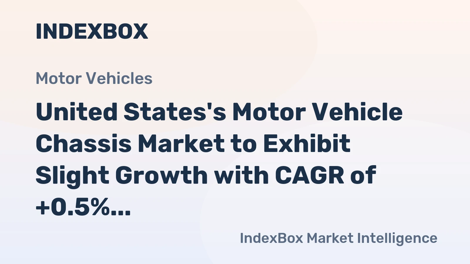United States's Motor Vehicle Chassis Market to Exhibit Slight Growth with CAGR of +0.5% by 2035