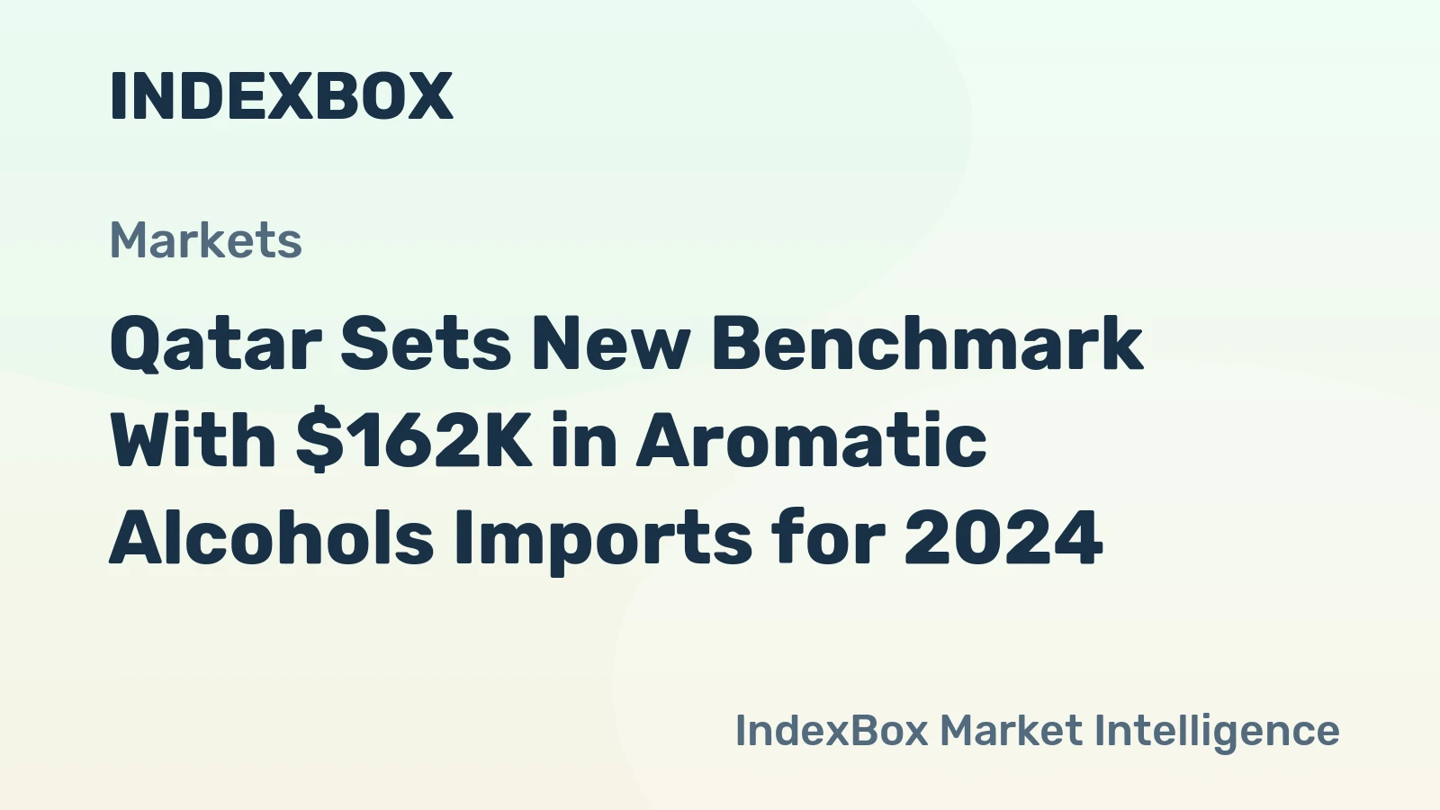 Qatar Sets New Benchmark With $162K in Aromatic Alcohols Imports for 2024