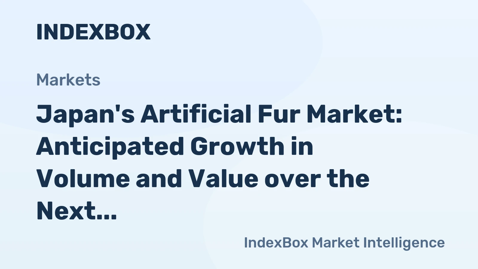 Japan's Artificial Fur Market: Anticipated Growth in Volume and Value over the Next Decade