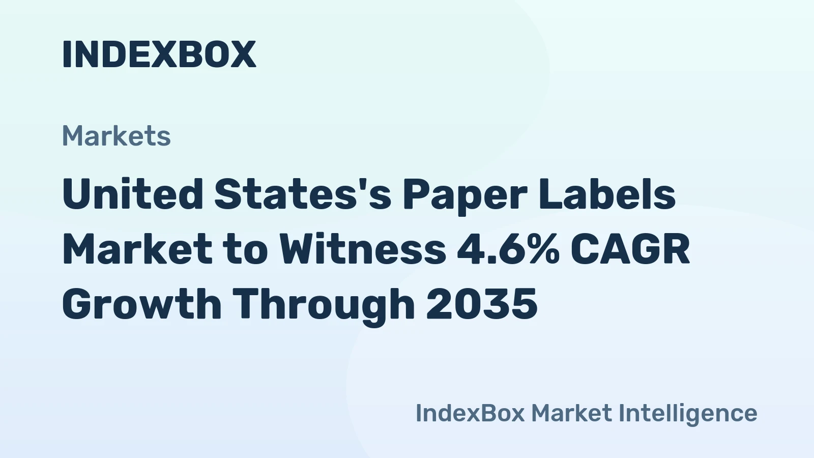 United States's Paper Labels Market to Witness 4.6% CAGR Growth Through 2035