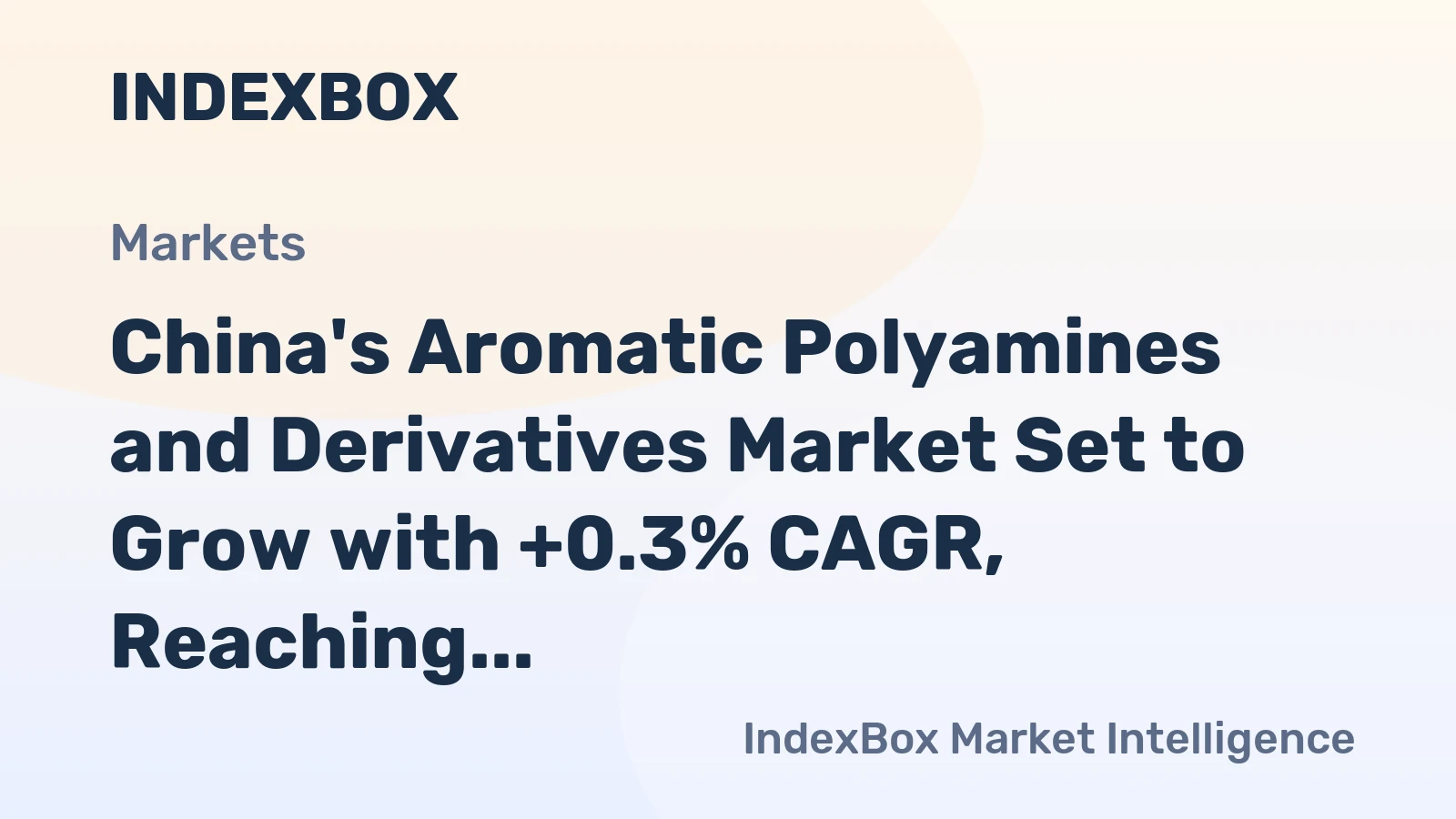 China's Aromatic Polyamines and Derivatives Market Set to Grow with +0.3% CAGR, Reaching 169K Tons by 2035