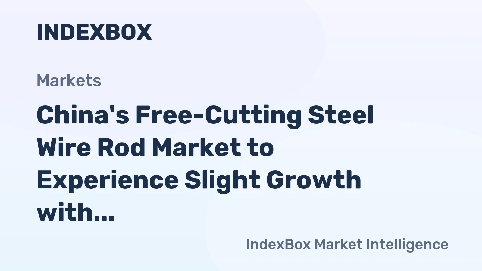 China's Free-Cutting Steel Wire Rod Market to Experience Slight Growth with +0.1% CAGR from 2024 to 2035