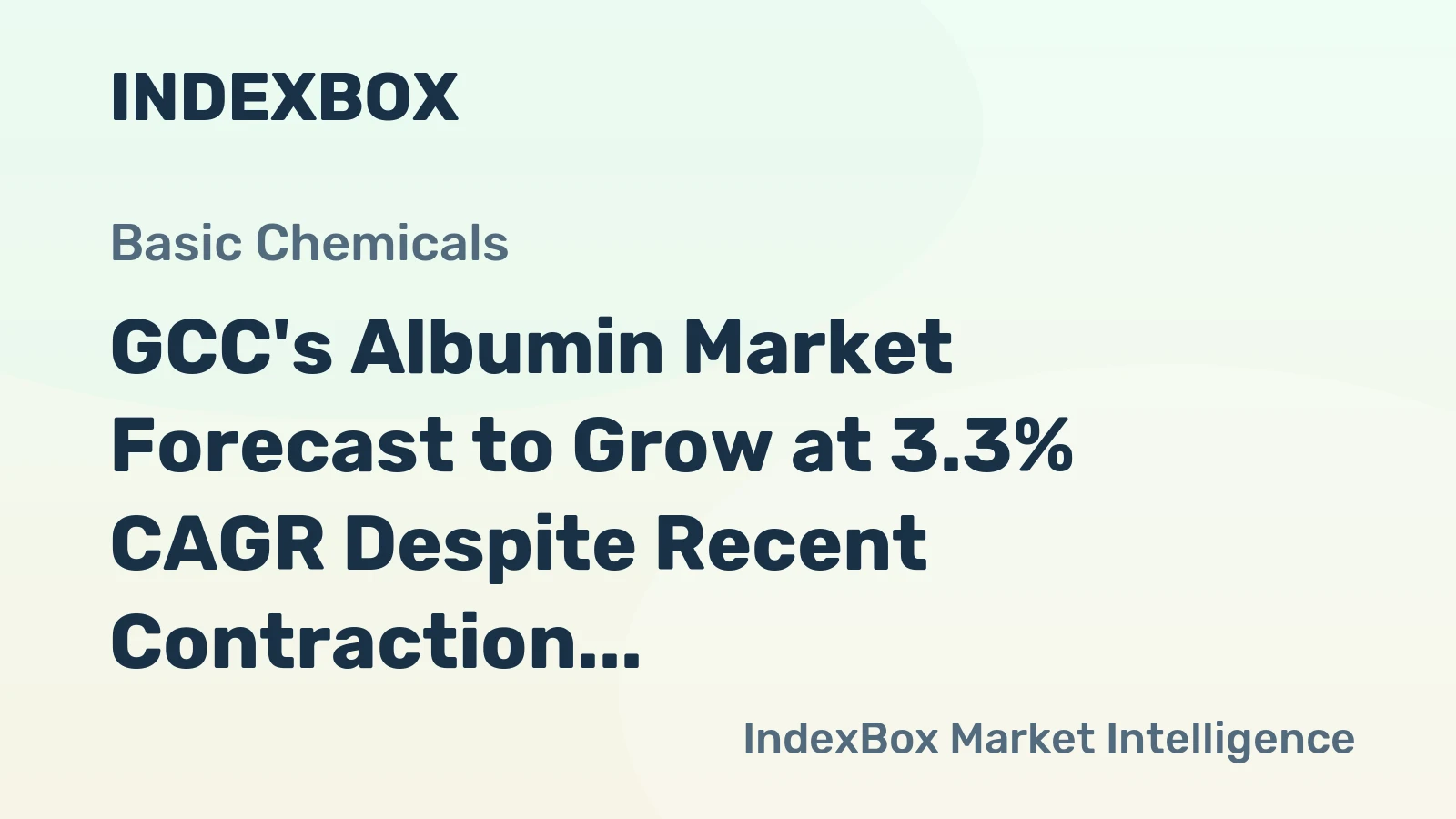 GCC's Albumin Market Forecast to Grow at 3.3% CAGR Despite Recent Contraction