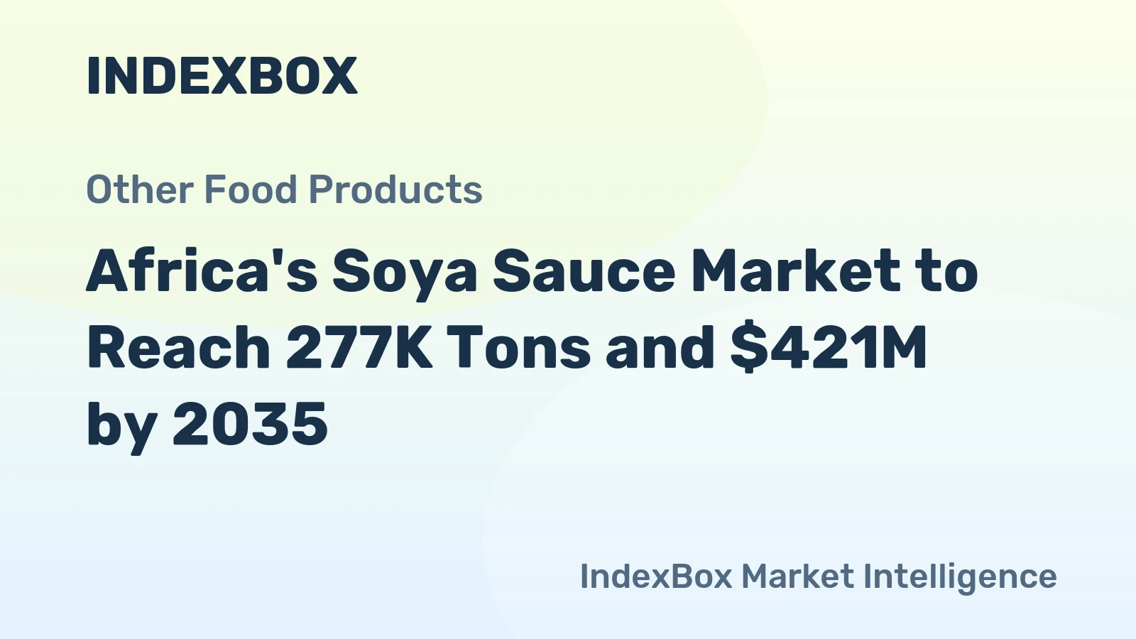 Africa's Soya Sauce Market to Reach 277K Tons and $421M by 2035