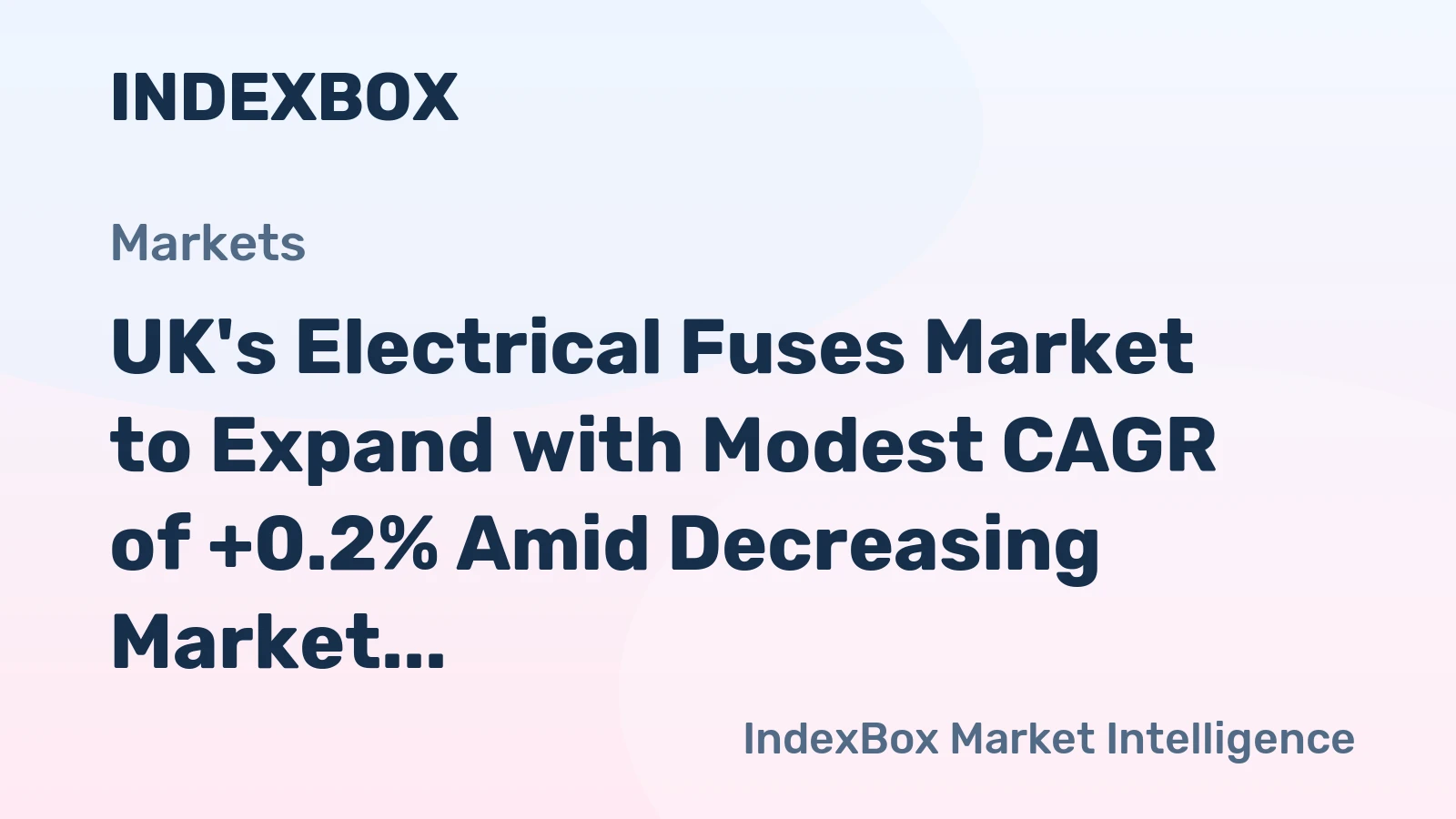 UK's Electrical Fuses Market to Expand with Modest CAGR of +0.2% Amid Decreasing Market Value Forecast of -6.6%