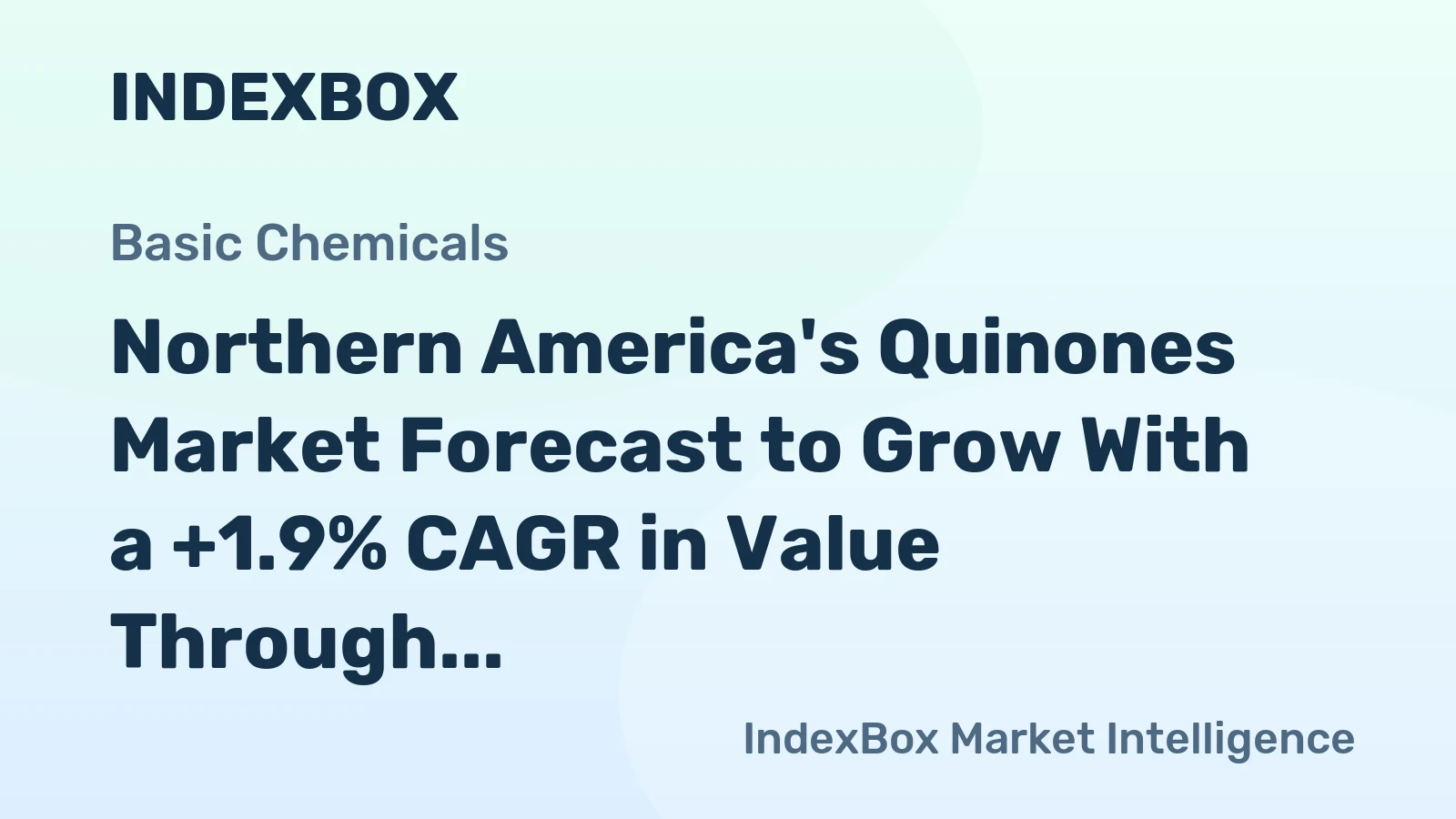 Northern America's Quinones Market Forecast to Grow With a +1.9% CAGR in Value Through 2035