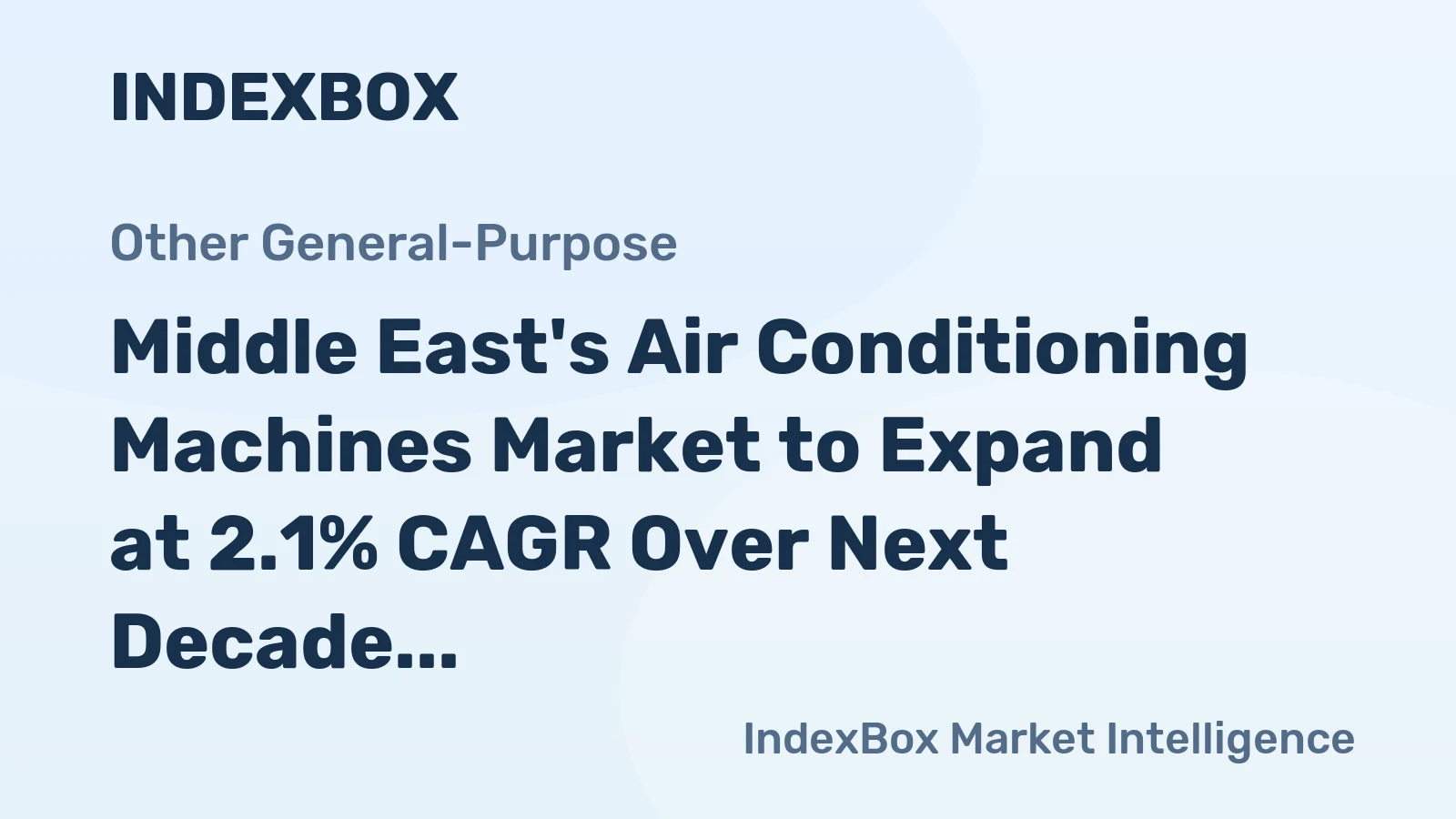 Middle East's Air Conditioning Machines Market to Expand at 2.1% CAGR Over Next Decade
