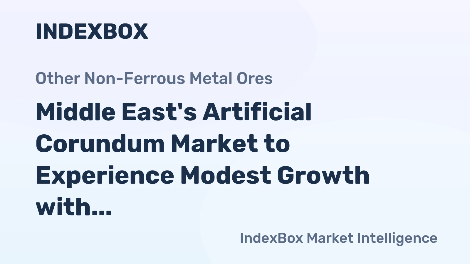 Middle East's Artificial Corundum Market to Experience Modest Growth with +0.5% CAGR from 2024-2035