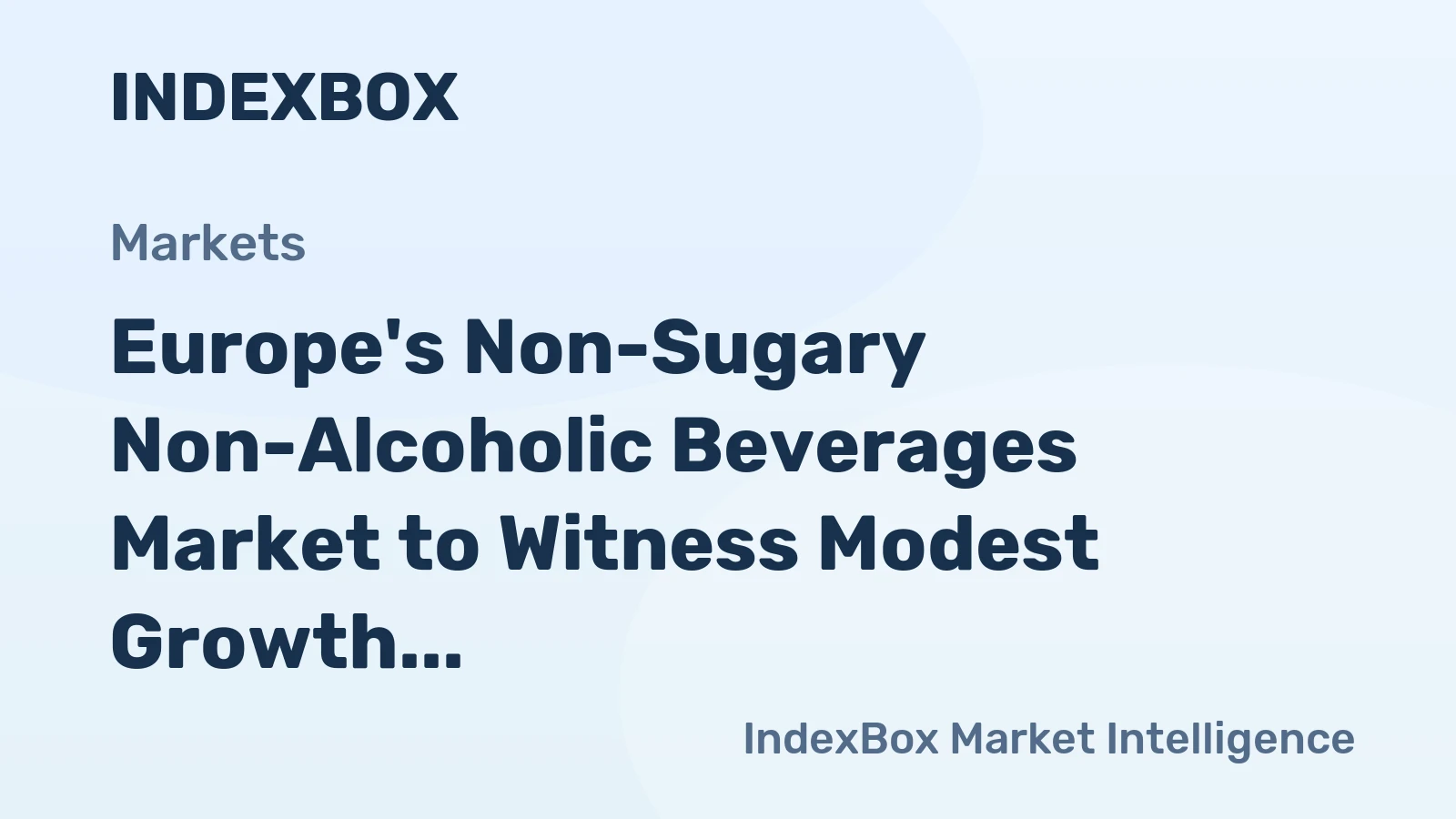 Europe's Non-Sugary Non-Alcoholic Beverages Market to Witness Modest Growth with CAGR of +1.3% Leading to 35B Litres Consumption by 2035