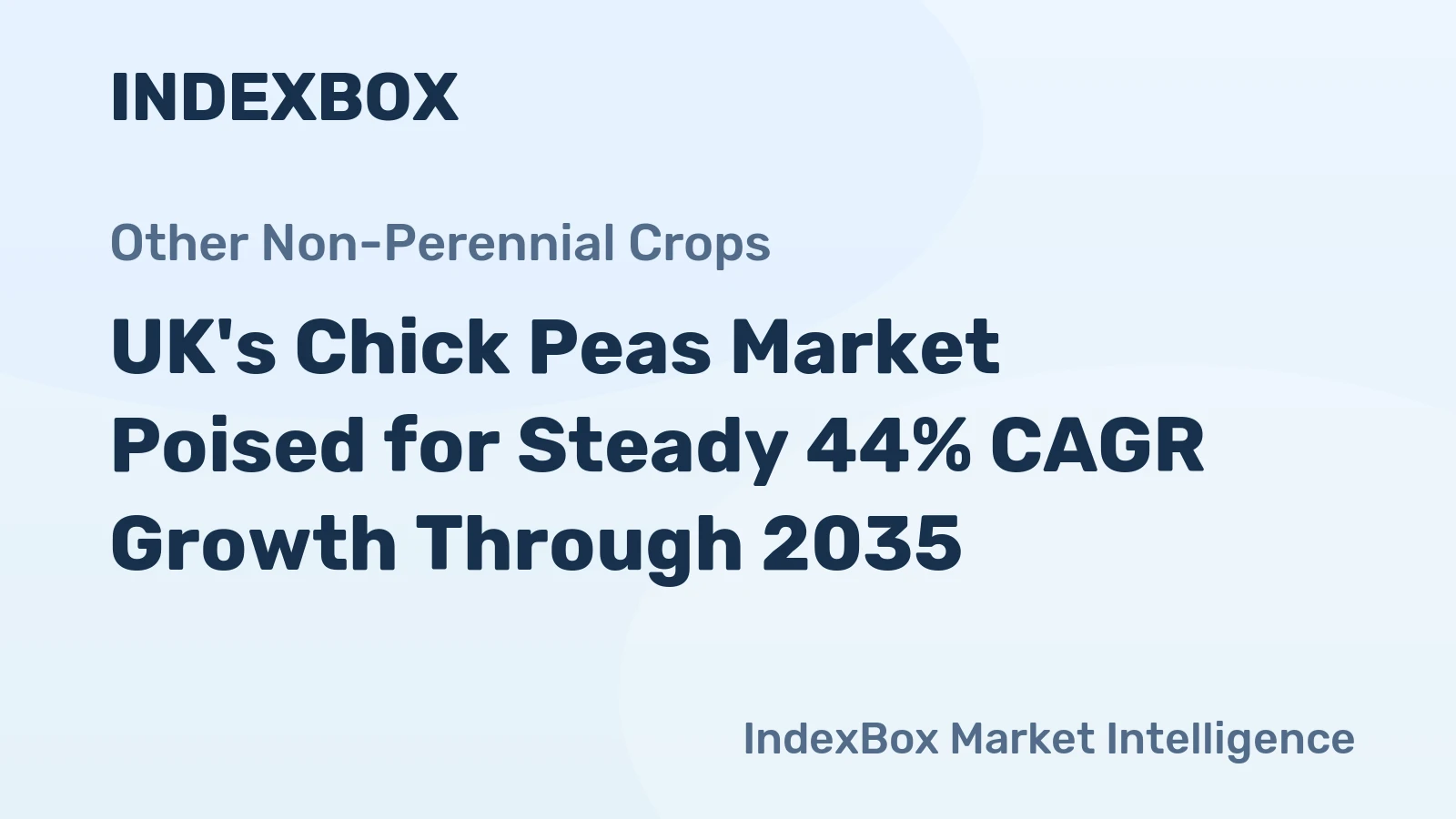 UK's Chick Peas Market Poised for Steady 44% CAGR Growth Through 2035