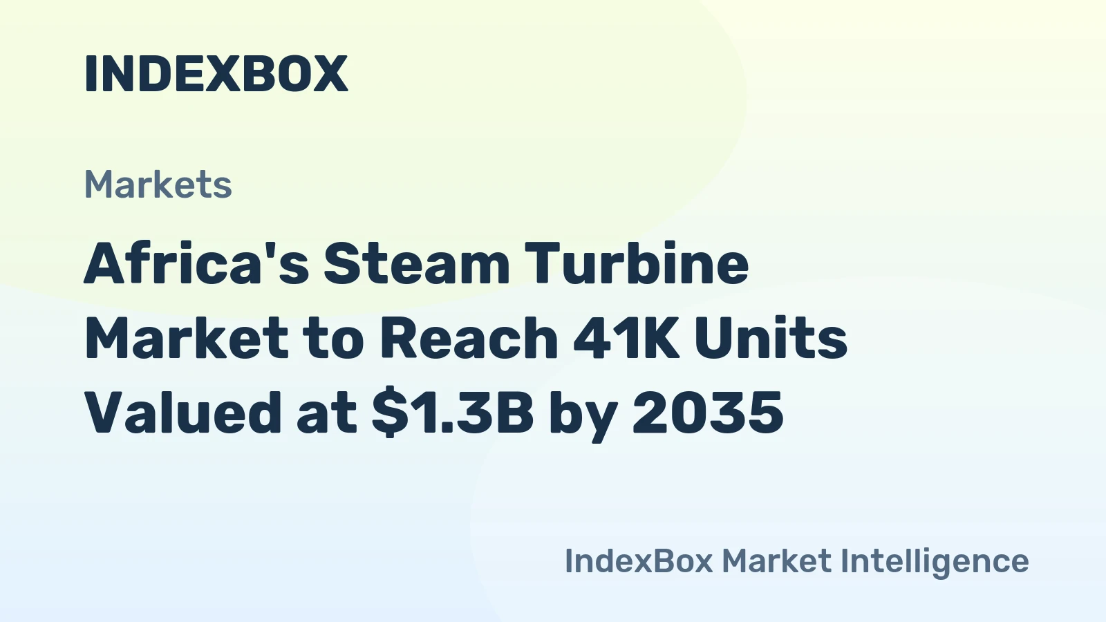 Africa's Steam Turbine Market to Reach 41K Units Valued at $1.3B by 2035