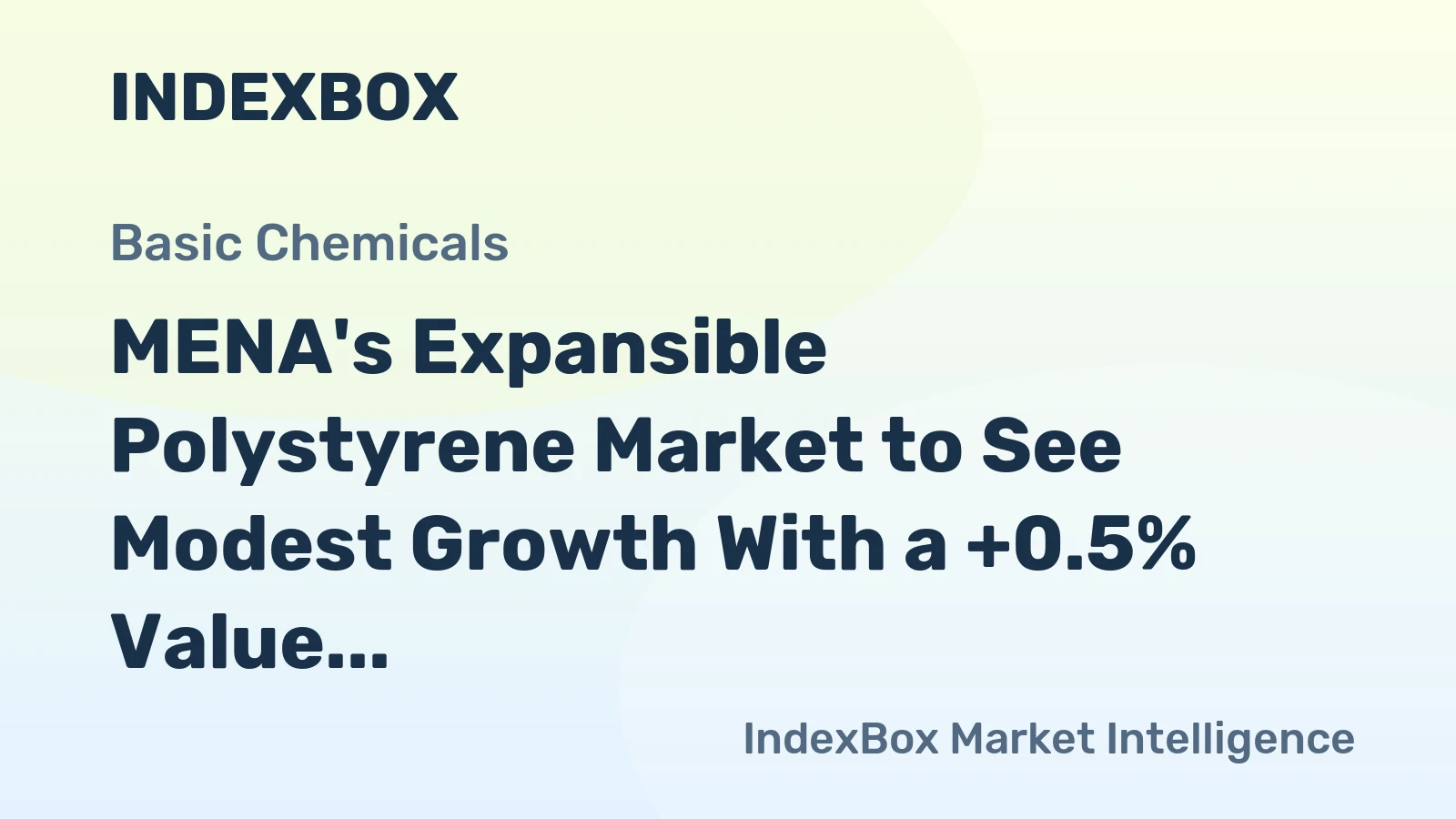 MENA's Expansible Polystyrene Market to See Modest Growth With a +0.5% Value CAGR Through 2035