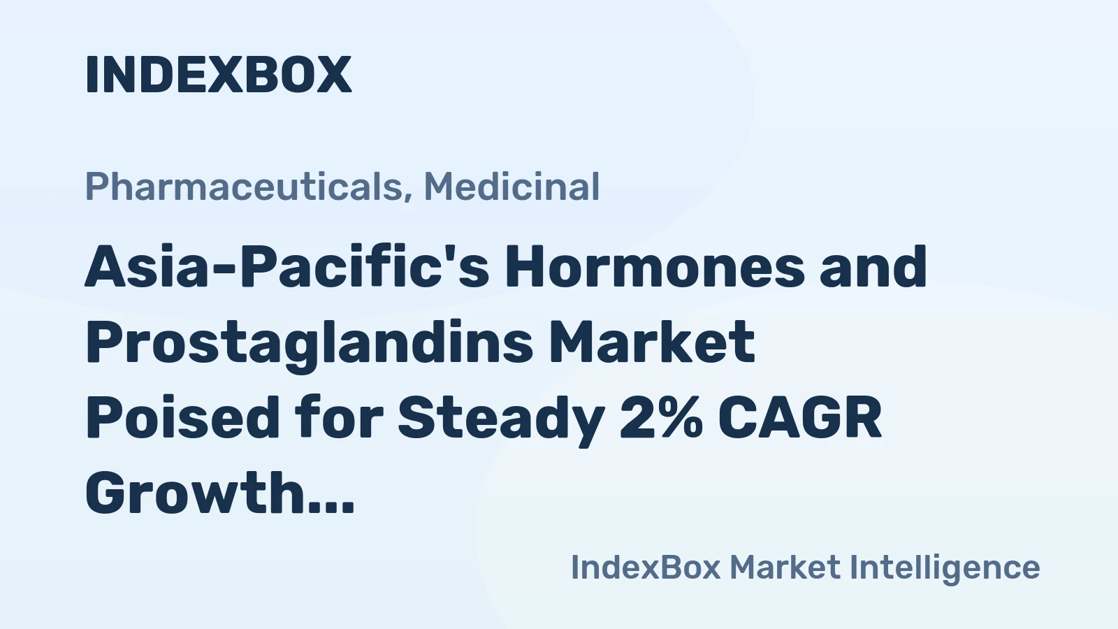 Asia-Pacific's Hormones and Prostaglandins Market Poised for Steady 2% CAGR Growth Through 2035