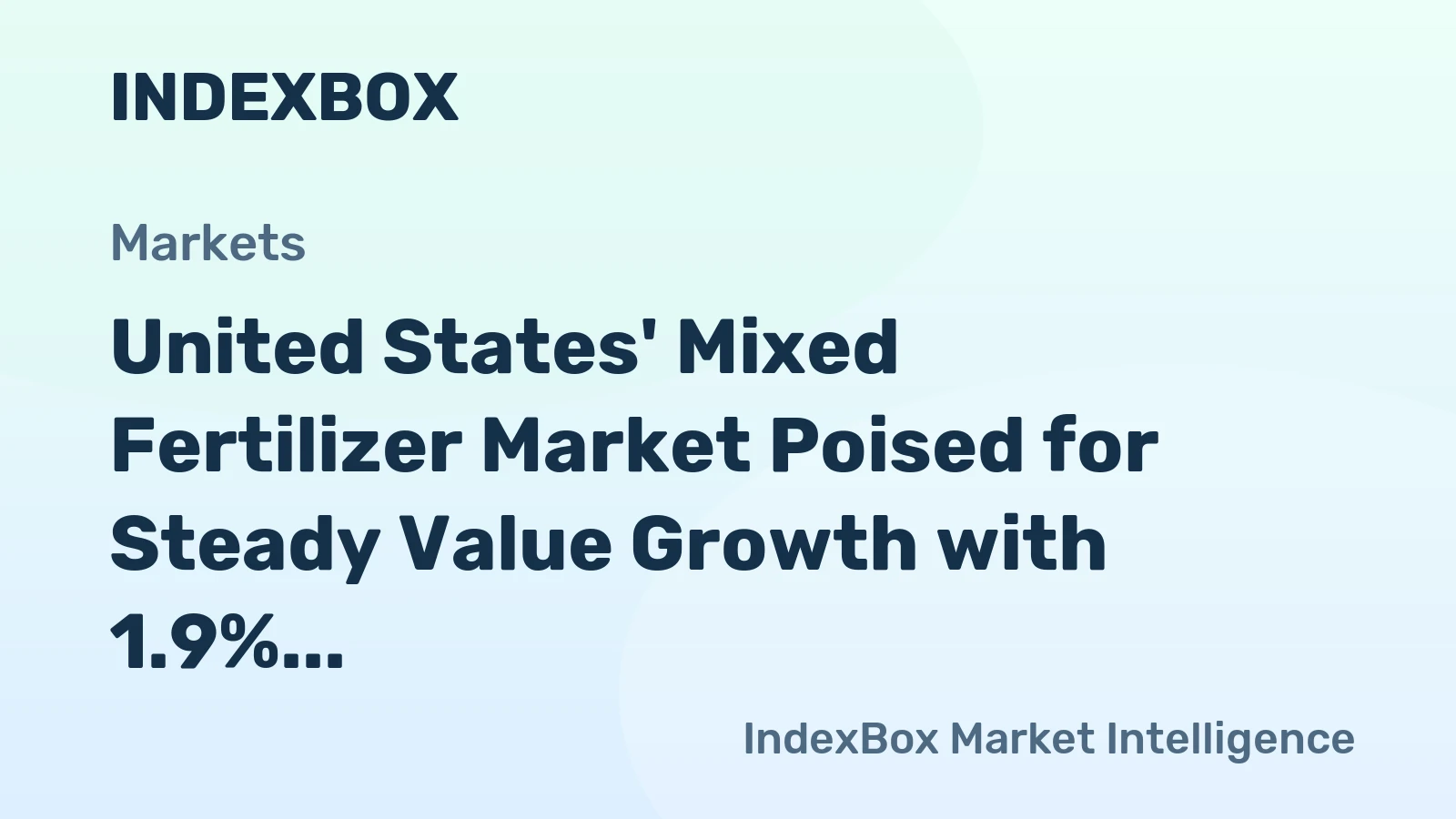 United States' Mixed Fertilizer Market Poised for Steady Value Growth with 1.9% CAGR Through 2035