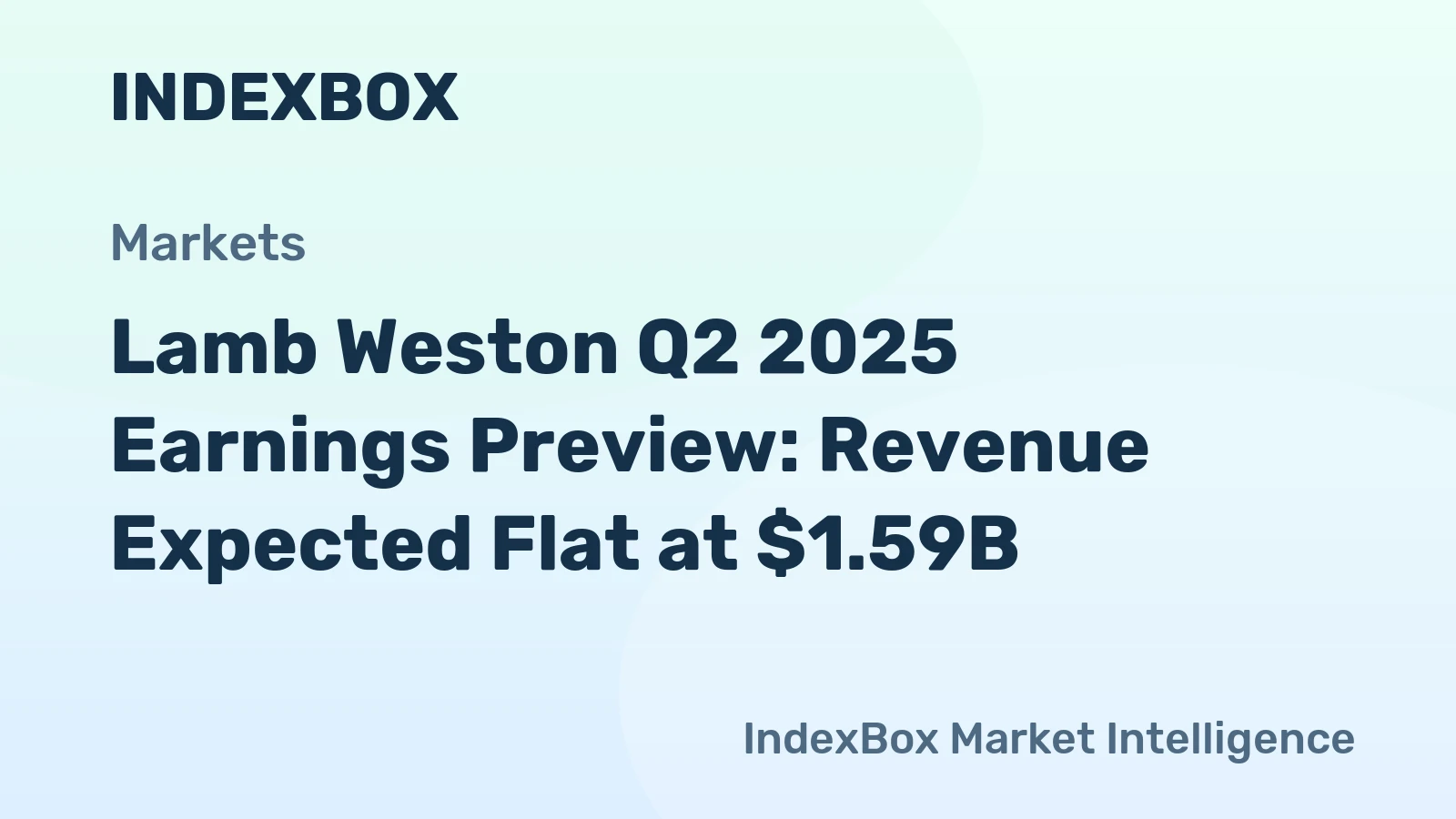Lamb Weston Q2 2025 Earnings Preview: Revenue Expected Flat at $1.59B