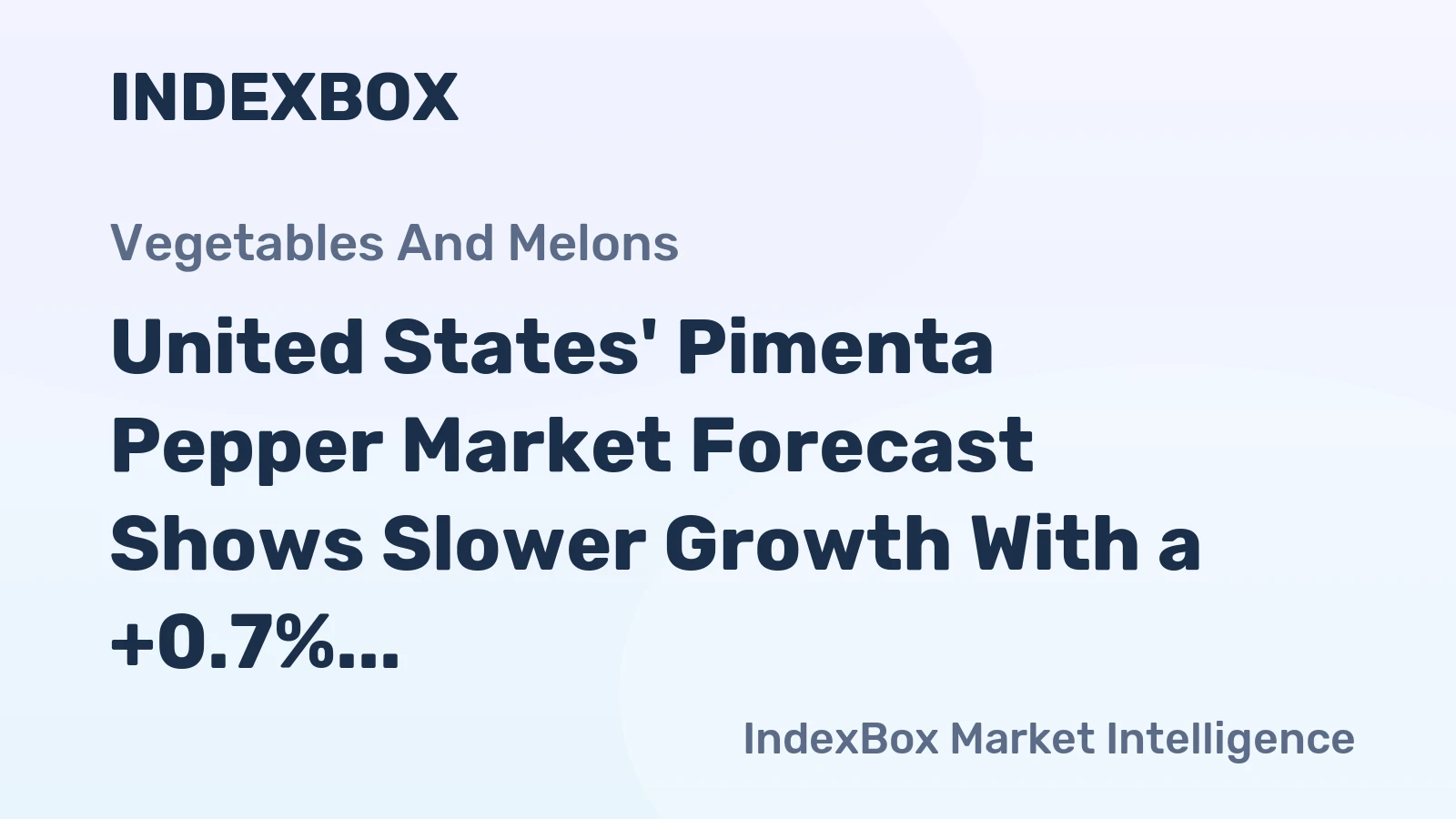 United States' Pimenta Pepper Market Forecast Shows Slower Growth With a +0.7% CAGR in Value Through 2035