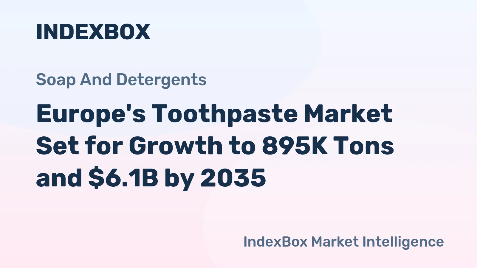 Europe's Toothpaste Market Set for Growth to 895K Tons and $6.1B by 2035