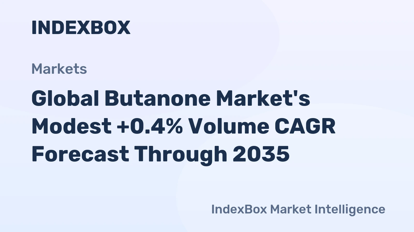 Global Butanone Market's Modest +0.4% Volume CAGR Forecast Through 2035