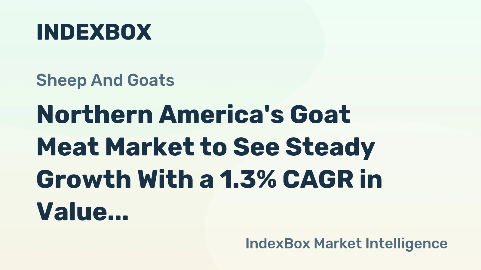 Northern America's Goat Meat Market to See Steady Growth With a 1.3% CAGR in Value