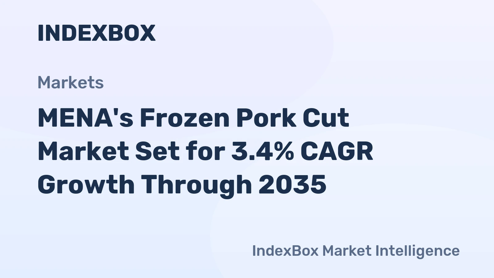 MENA's Frozen Pork Cut Market Set for 3.4% CAGR Growth Through 2035