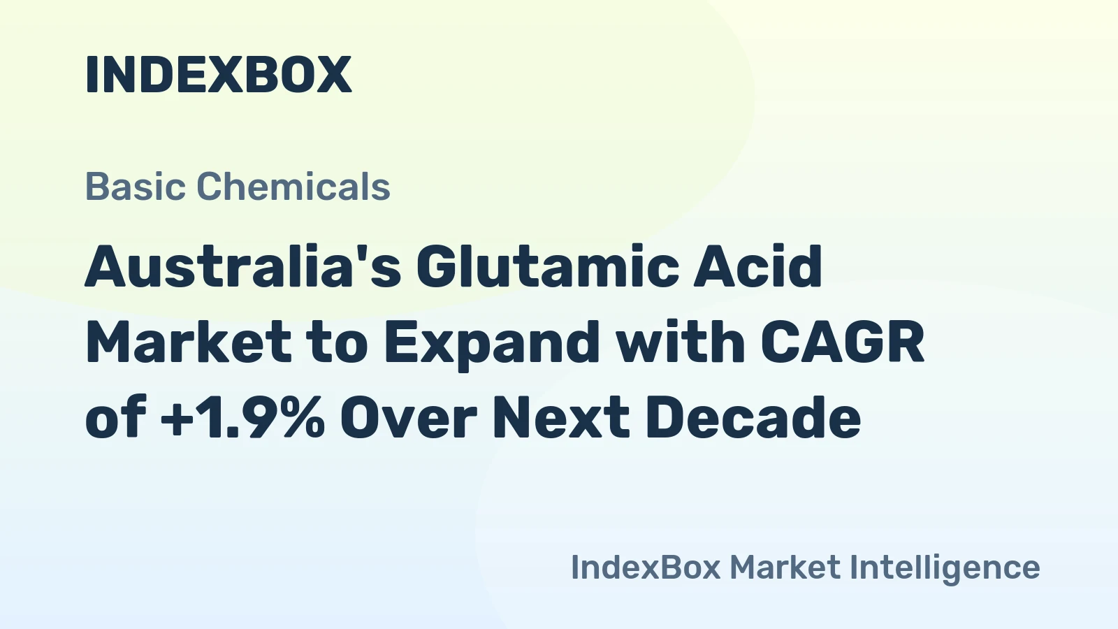 Australia's Glutamic Acid Market to Expand with CAGR of +1.9% Over Next Decade