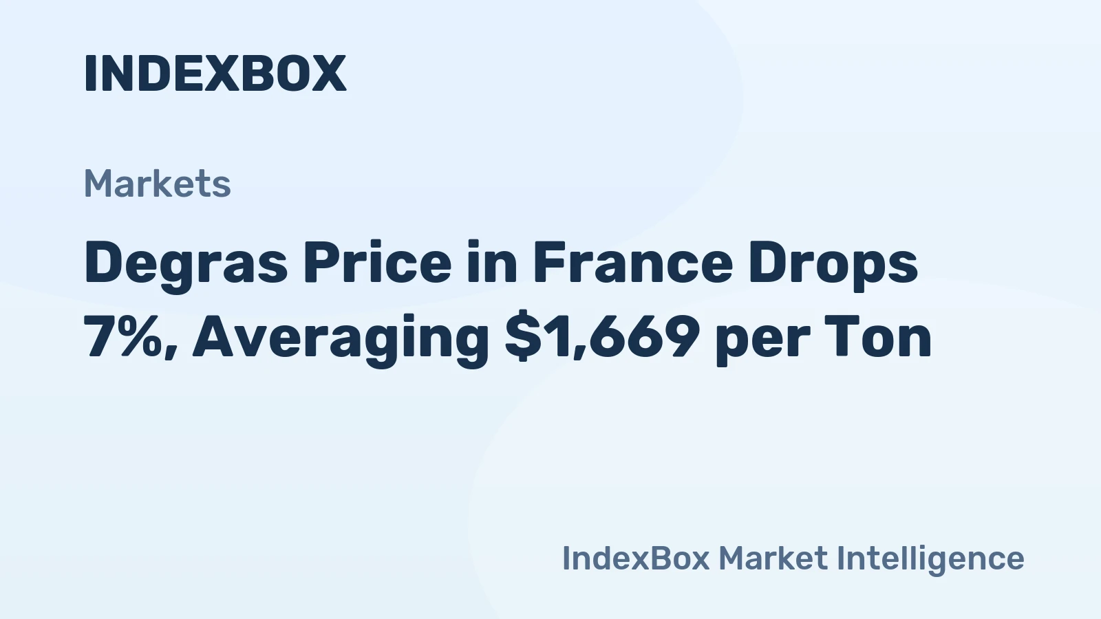 Degras Price in France Drops 7%, Averaging $1,669 per Ton