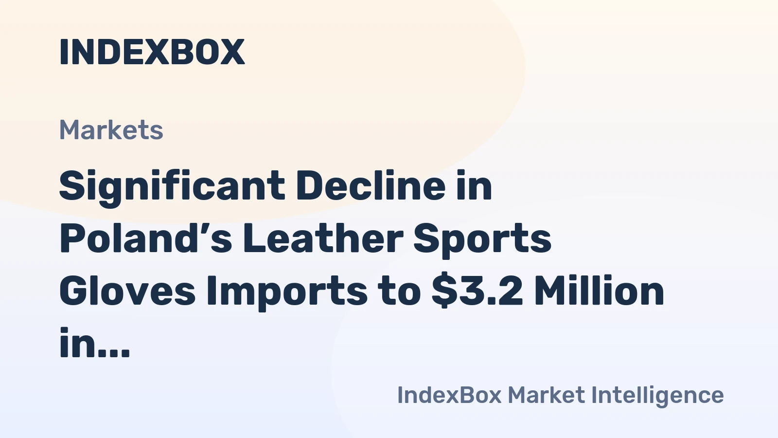 Significant Decline in Poland’s Leather Sports Gloves Imports to $3.2 Million in 2023