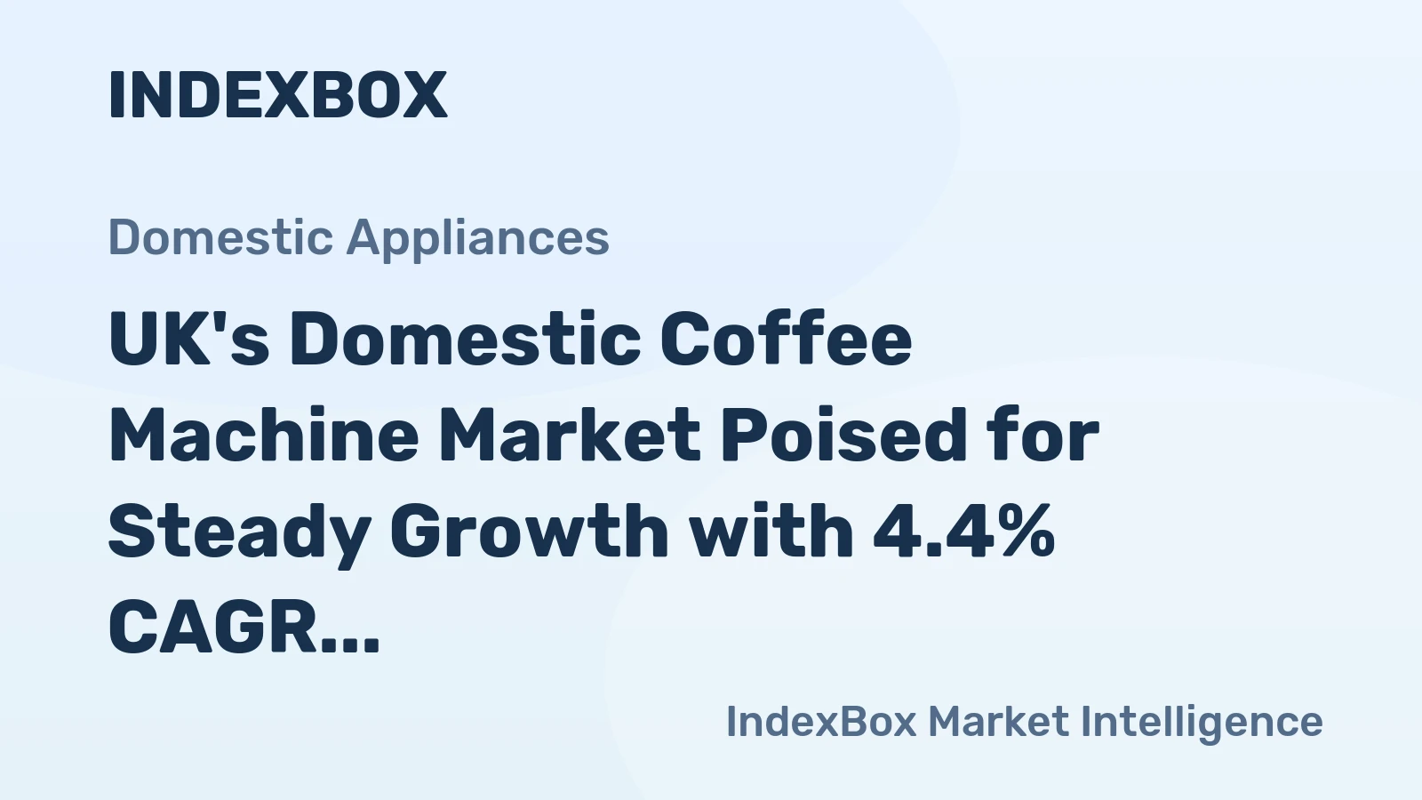 UK's Domestic Coffee Machine Market Poised for Steady Growth with 4.4% CAGR