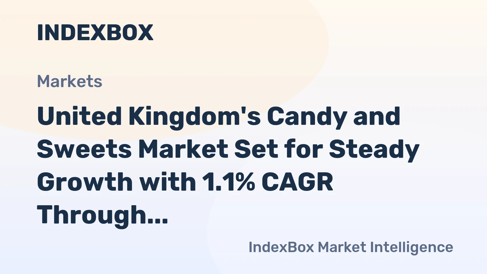 United Kingdom's Candy and Sweets Market Set for Steady Growth with 1.1% CAGR Through 2035