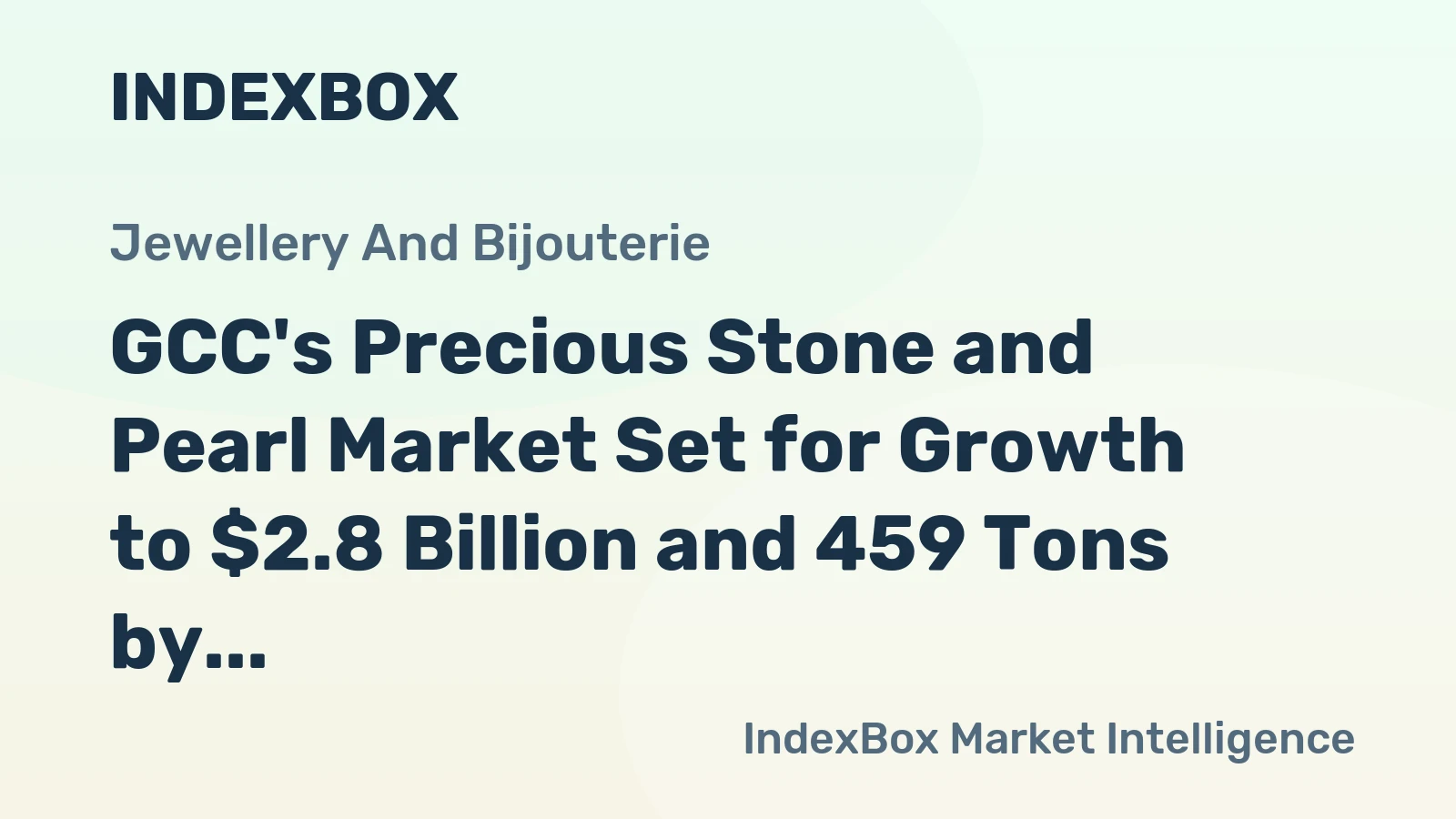 GCC's Precious Stone and Pearl Market Set for Growth to $2.8 Billion and 459 Tons by 2035